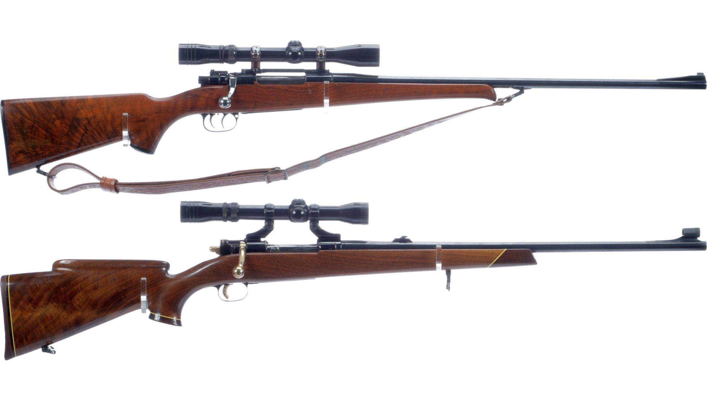 Two Bolt Action Rifle with Scopes | Rock Island Auction