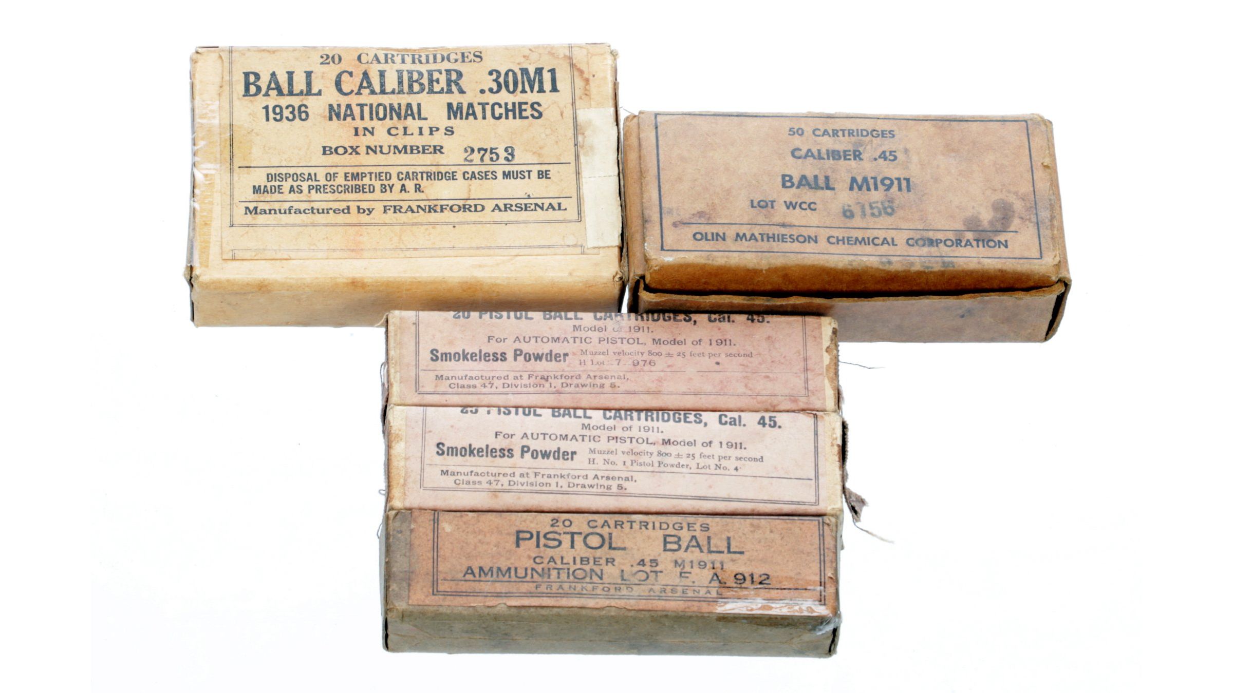 Five Boxes of U.S. Military Ammunition | Rock Island Auction