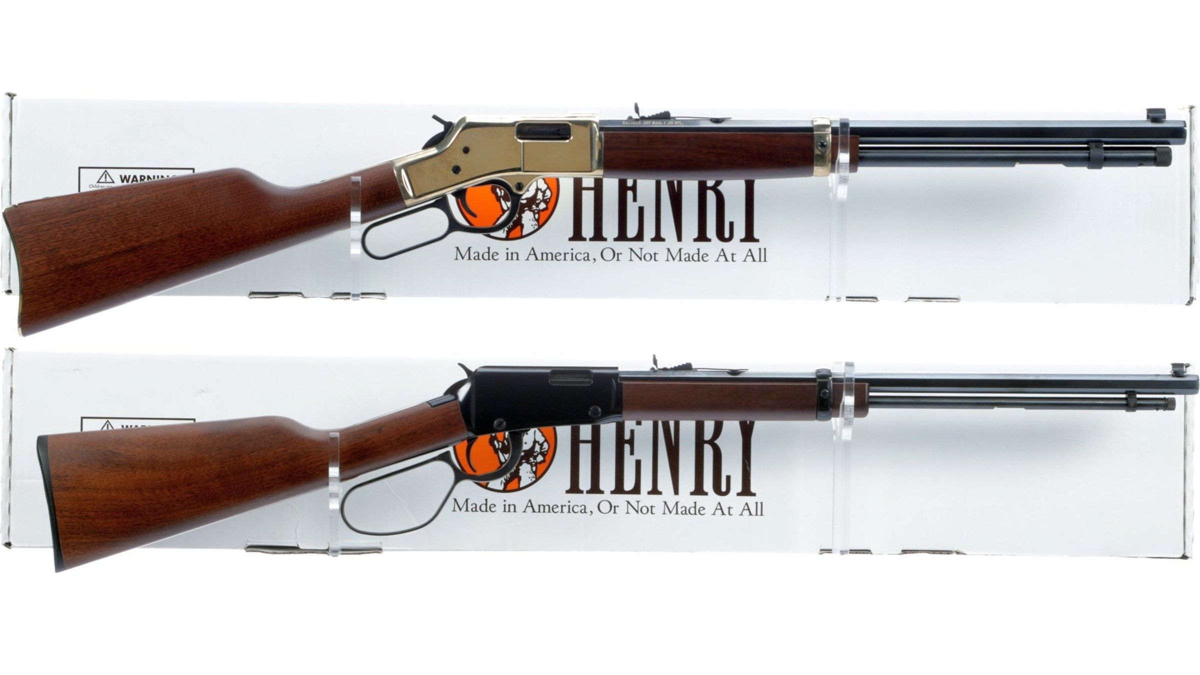 Two Henry Repeating Arms Lever Action Rifles with Boxes | Rock Island ...