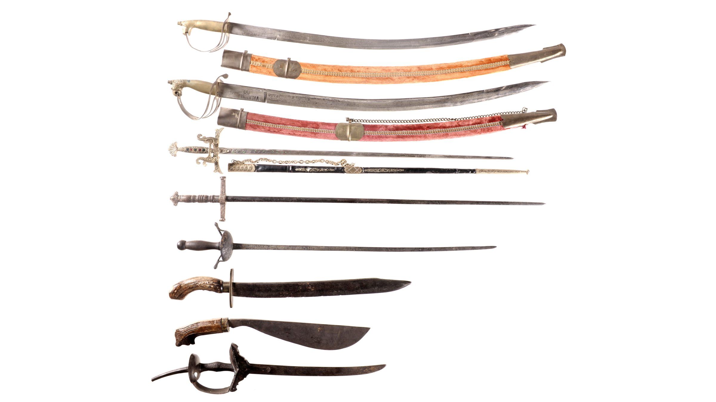 Group of Sixteen Edged Weapons | Rock Island Auction