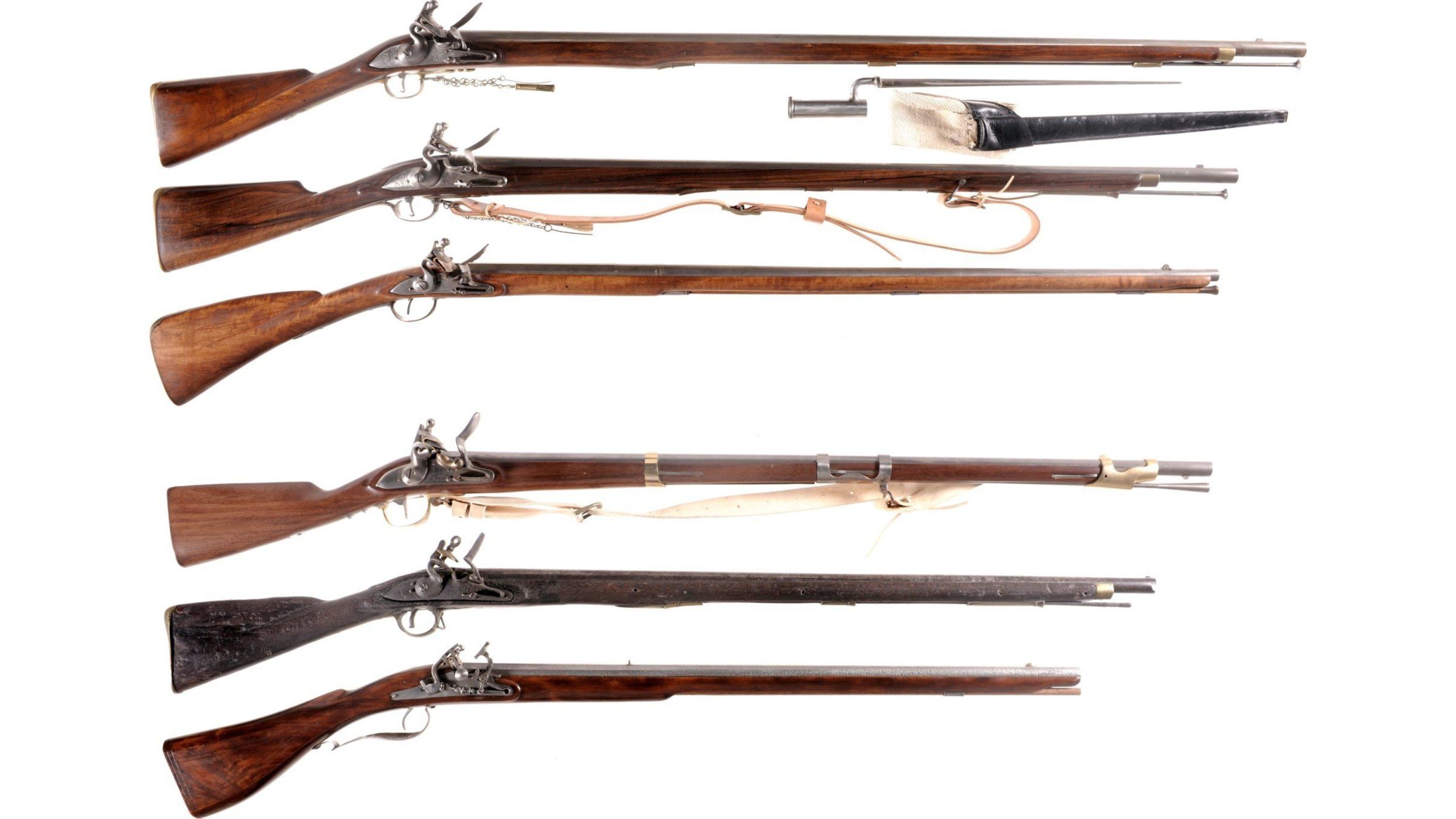 Six Flintlock Muskets | Rock Island Auction