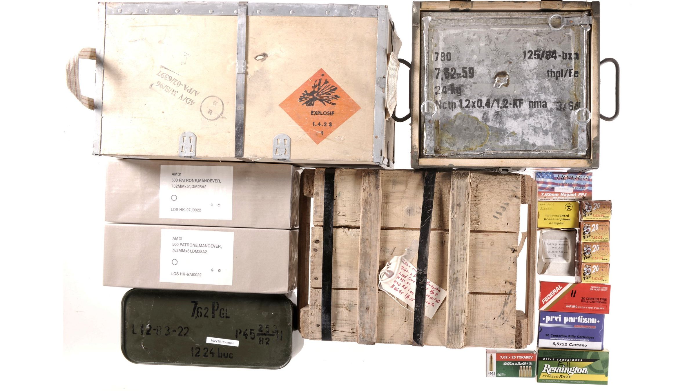 Large Group of Assorted Military Ammunition | Rock Island Auction