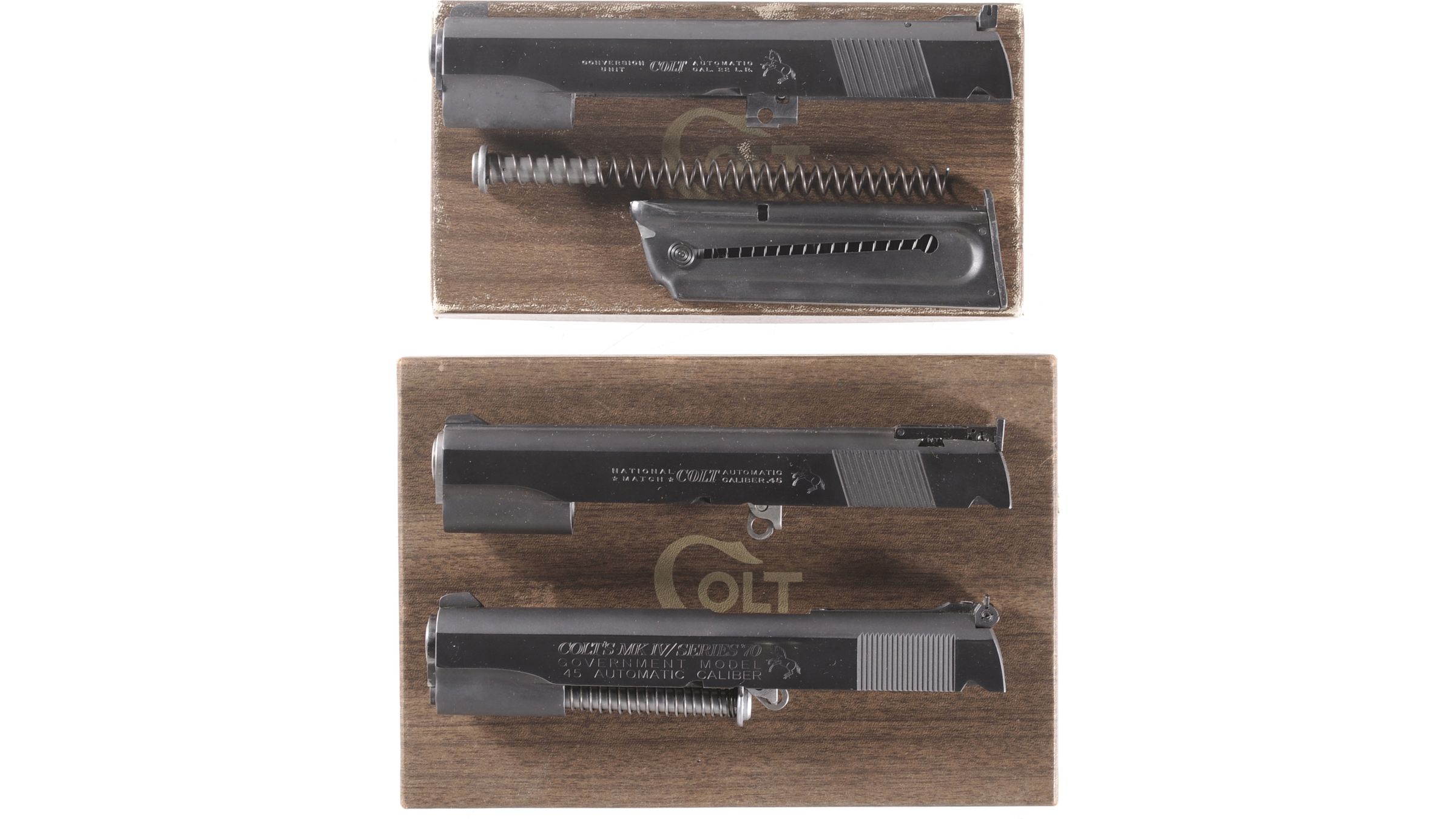 Colt .22 LR Conversion Kit with Box and Two Colt Slides | Rock Island ...