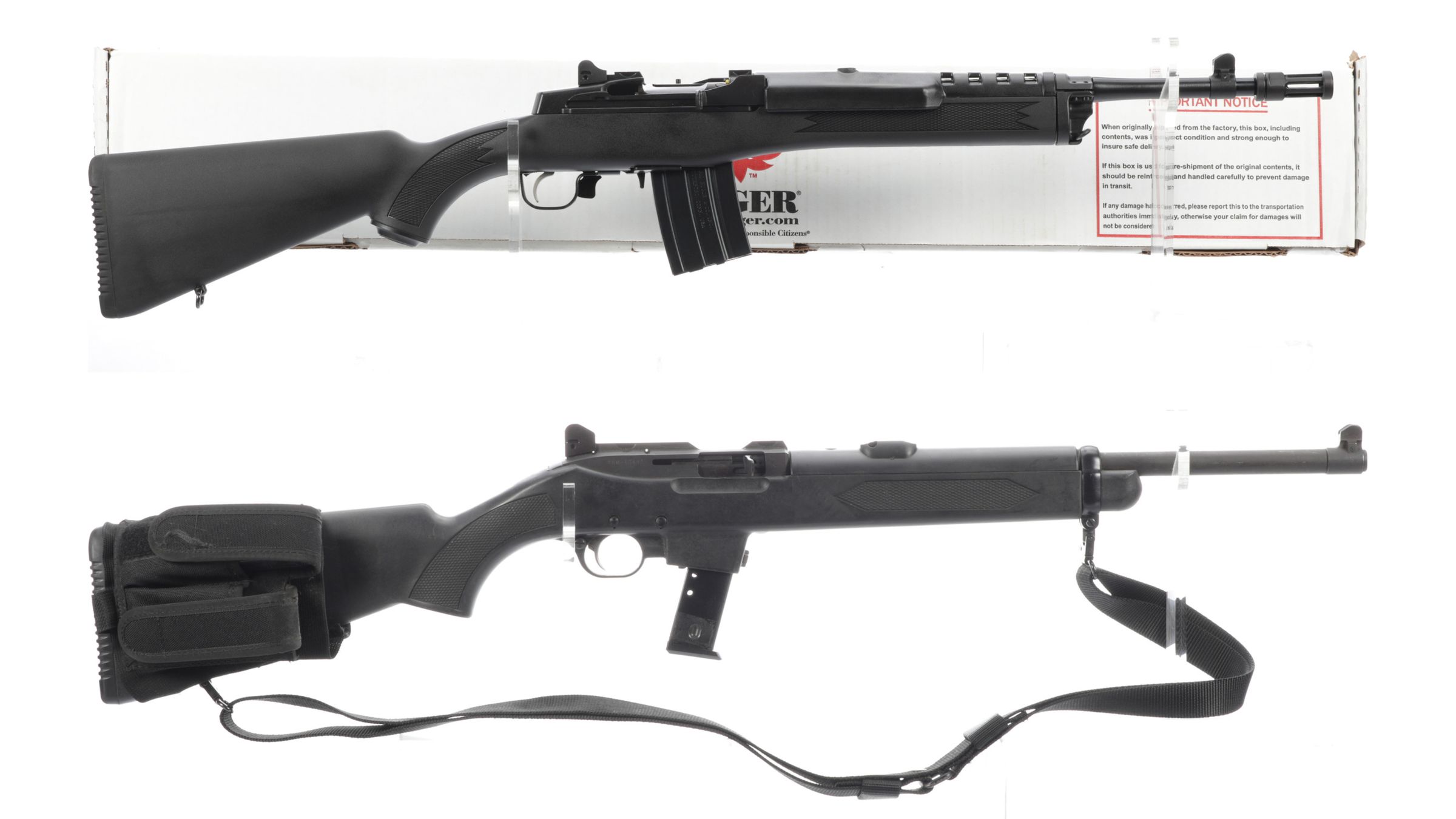 Two Ruger Semi-Automatic Rifles | Rock Island Auction