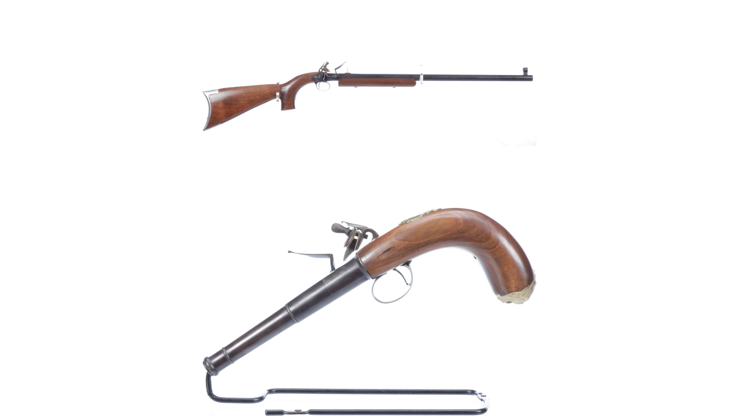 Two English Flintlock Firearms | Rock Island Auction