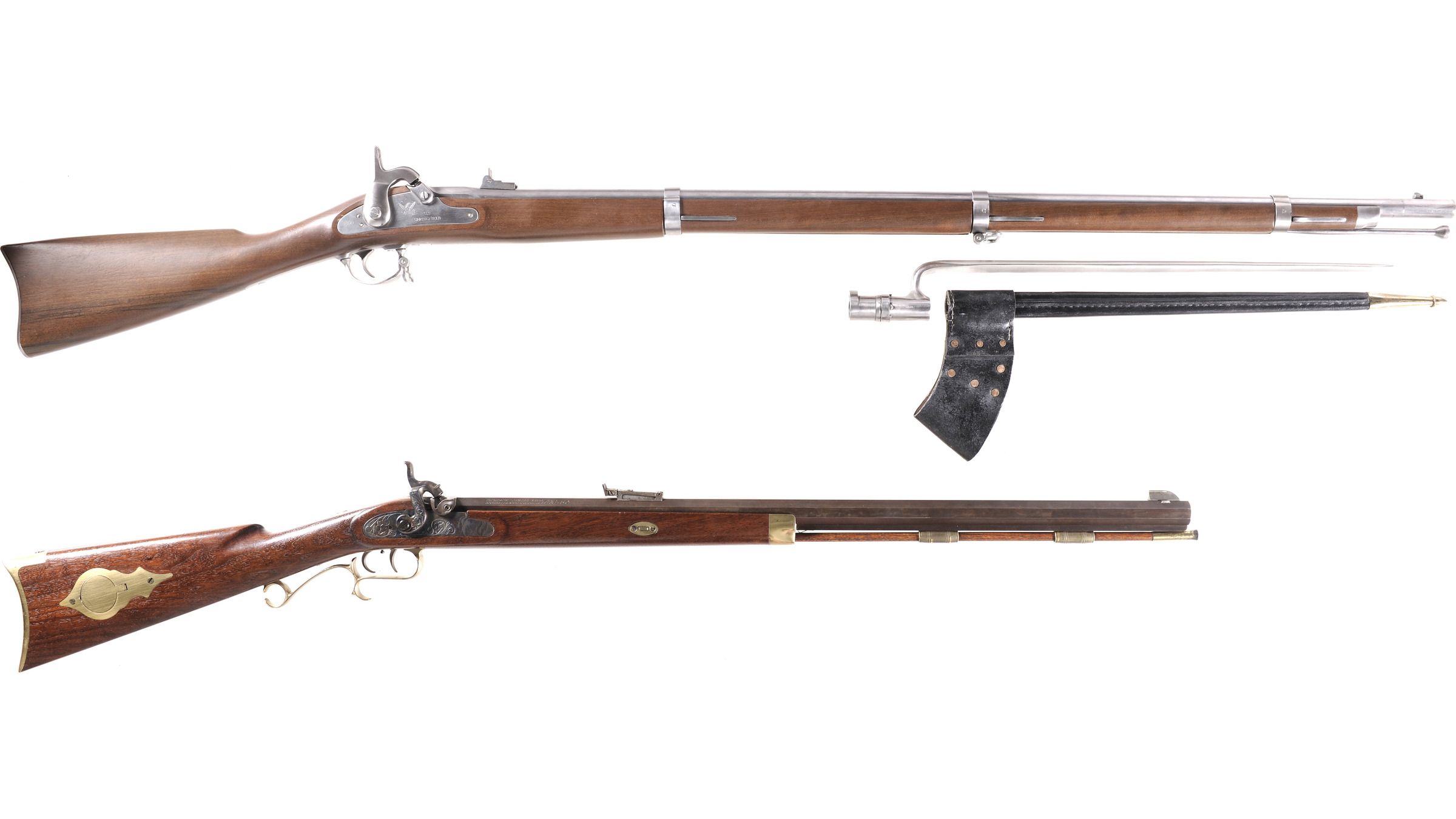 Two Contemporary Percussion Rifles | Rock Island Auction