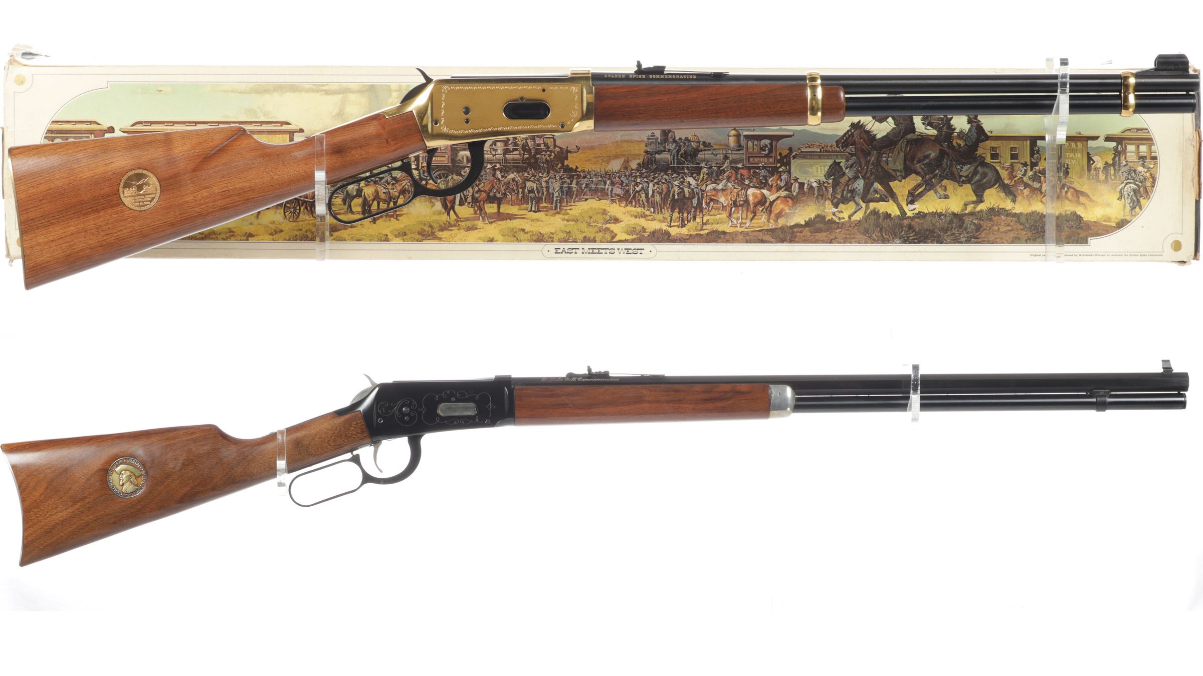 Two Winchester Model 94 Lever Action Commemorative Long Guns | Rock ...