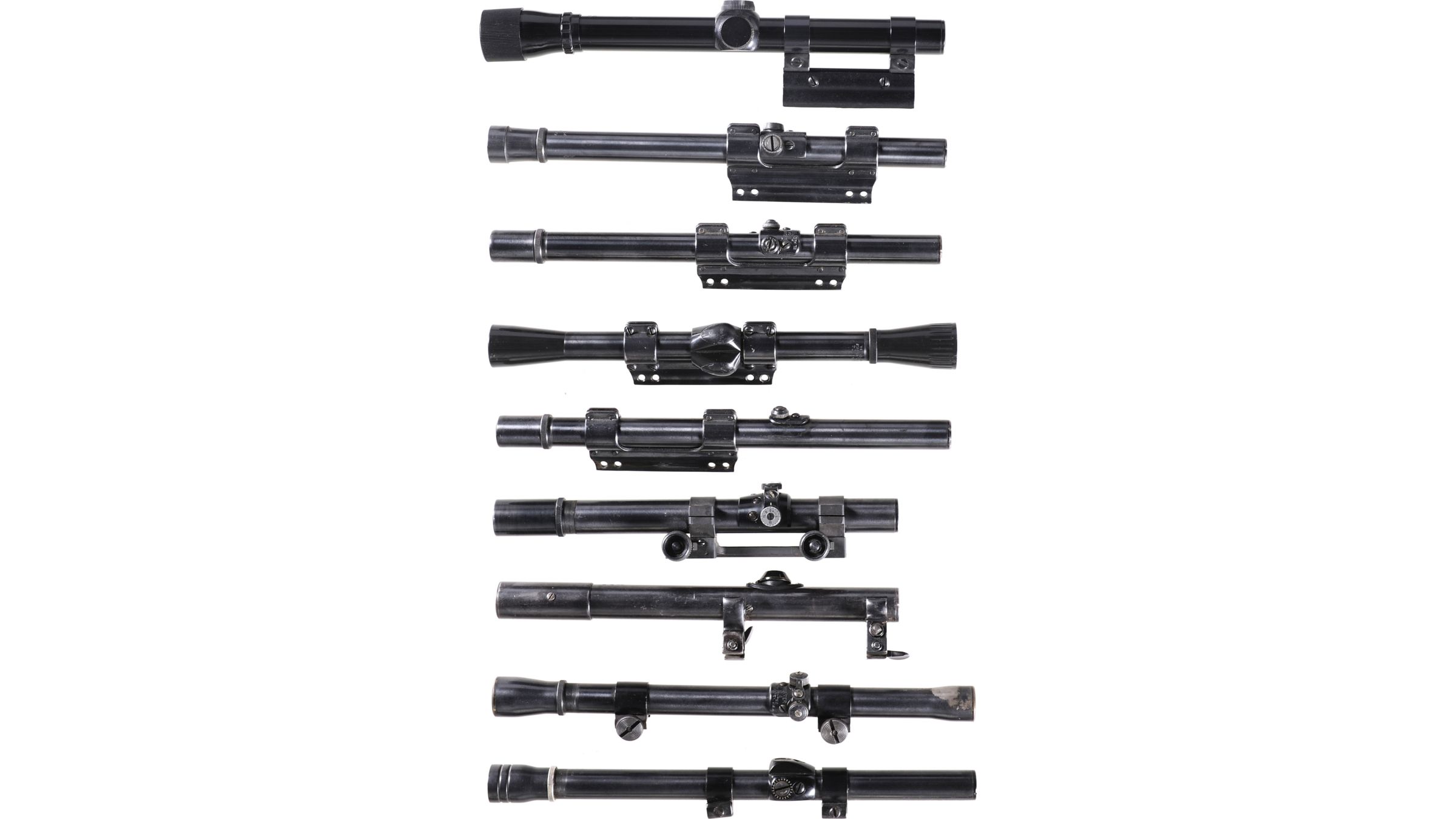 Nine Rifles Scopes | Rock Island Auction