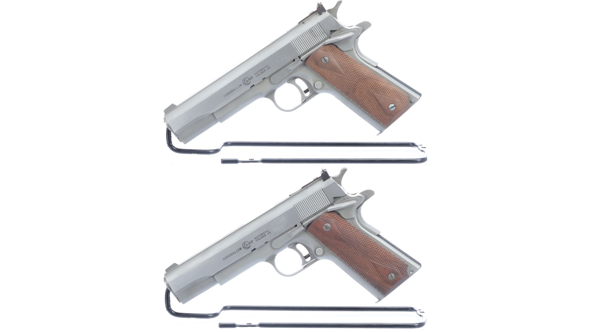 Consecutive Pair of AMT Hardballer Semi-Automatic Pistols | Rock Island ...