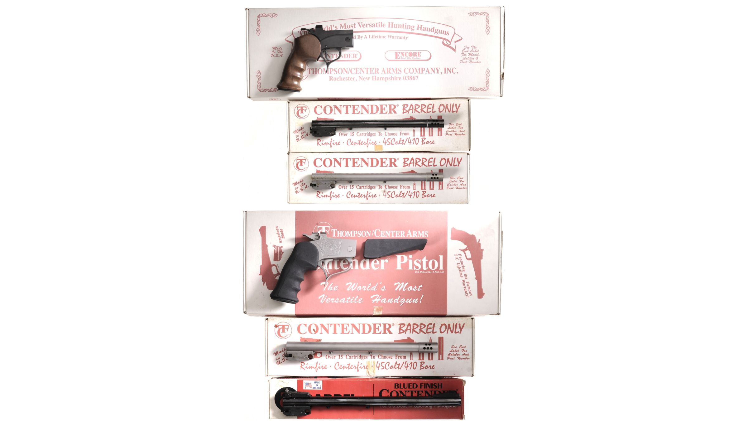 Two Thompson Center Arms Target Pistols with Boxes | Rock Island Auction