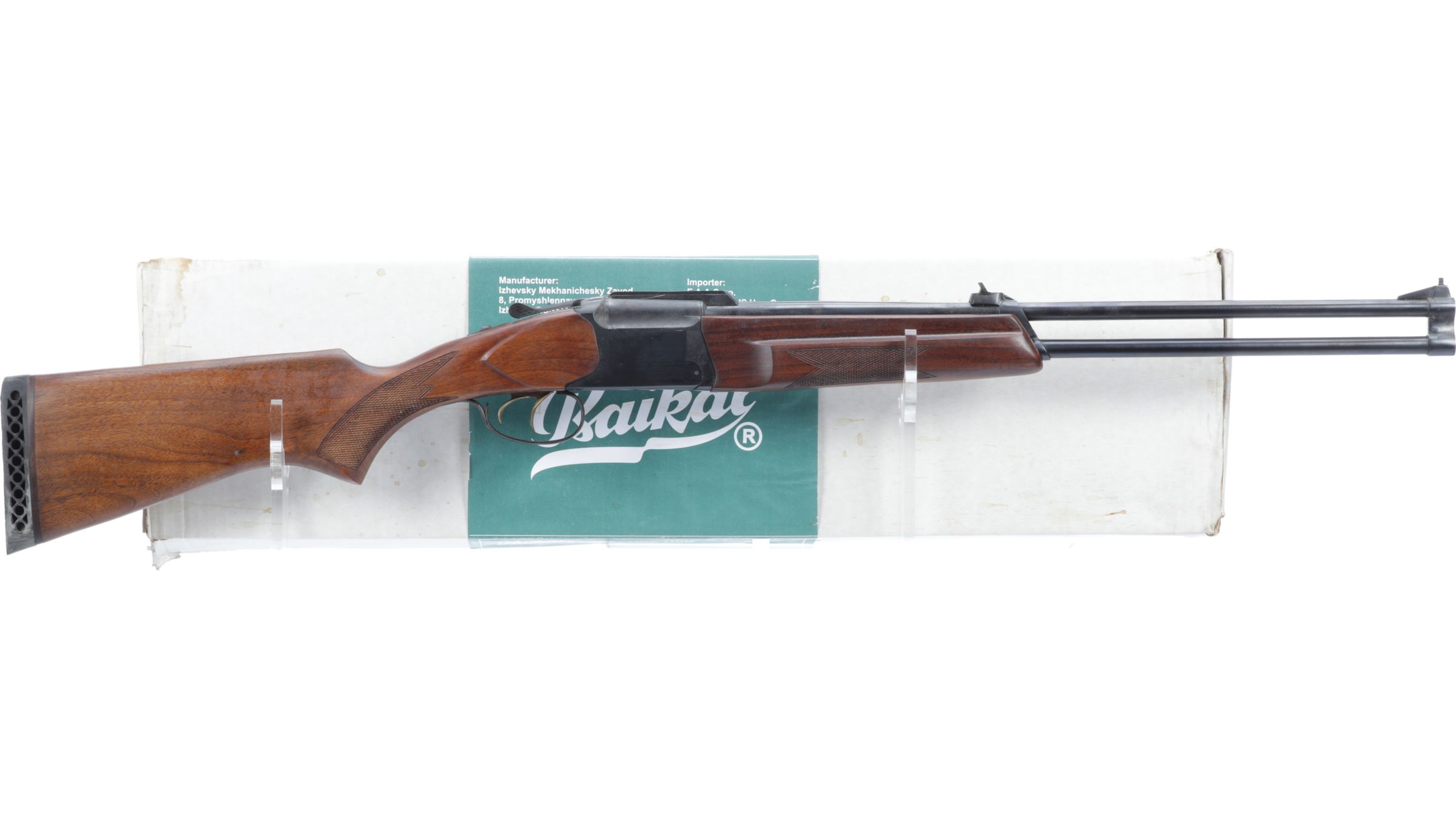 Baikal Model IZH94 Express Over/Under Double Rifle with Box | Rock ...
