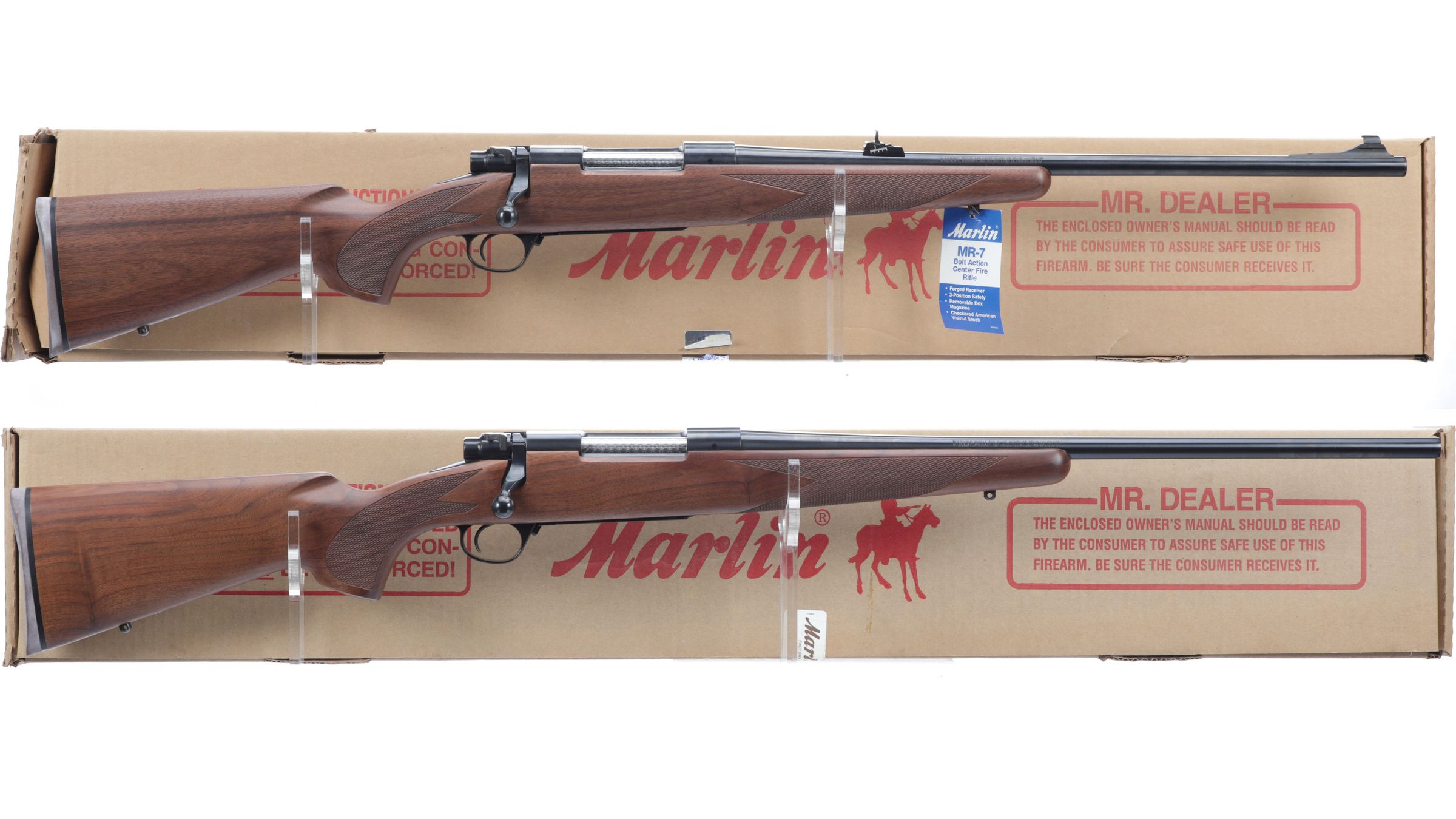 Two Marlin Model MR7 Bolt Action Rifles with Boxes | Rock Island Auction