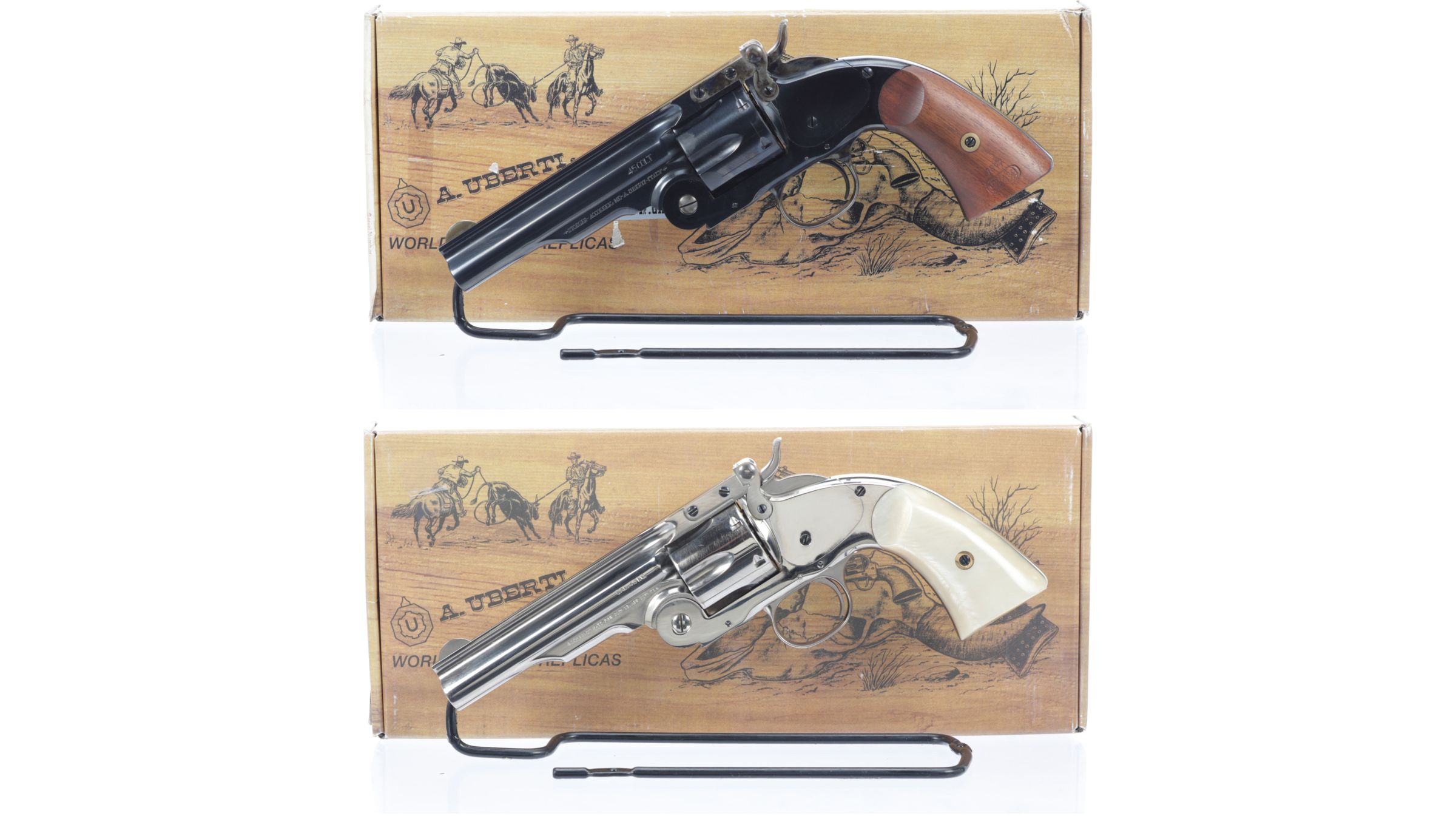 Two Uberti Model 1875 Schofield Revolvers with Boxes | Rock Island Auction