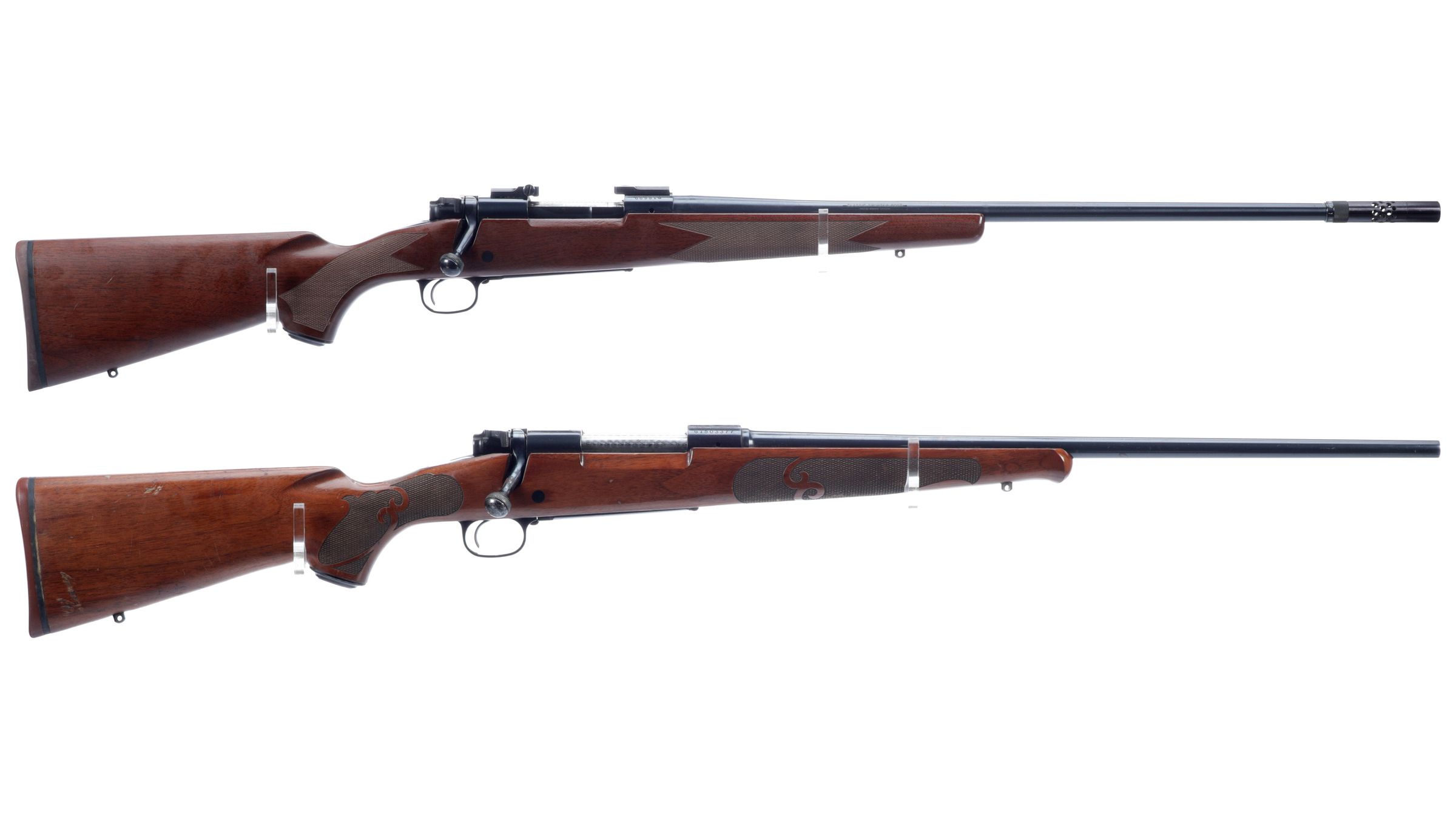 Two Winchester Model 70 Bolt Action Rifles | Rock Island Auction