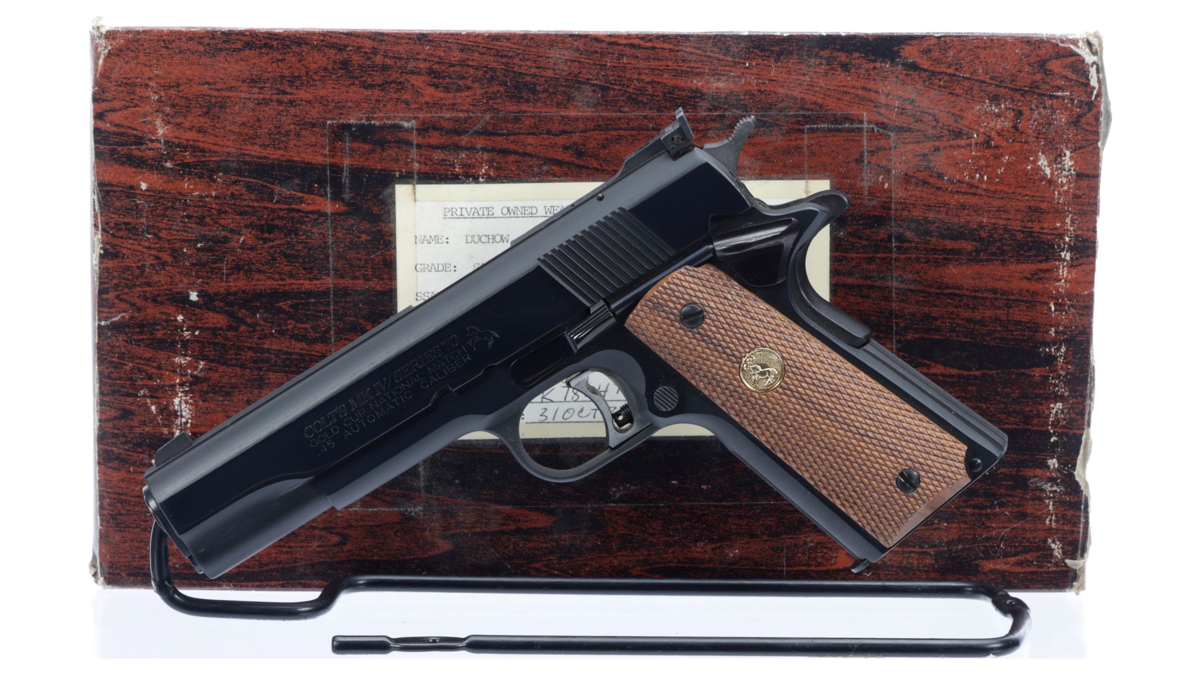 Colt MK IV Series 70 Gold Cup National Match Pistol with Box | Rock Island Auction