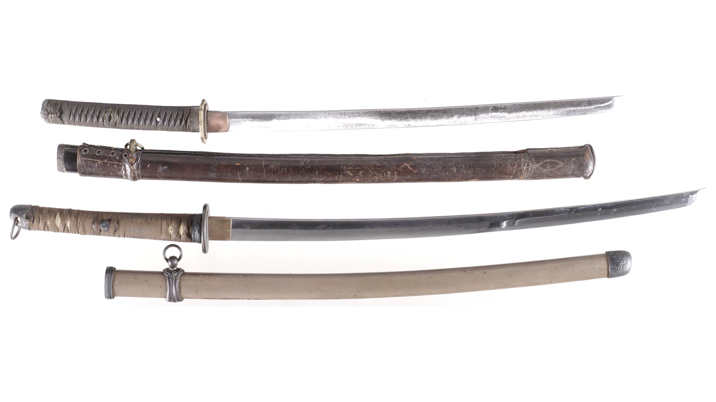 Two Japanese Style Swords with Sheaths | Rock Island Auction
