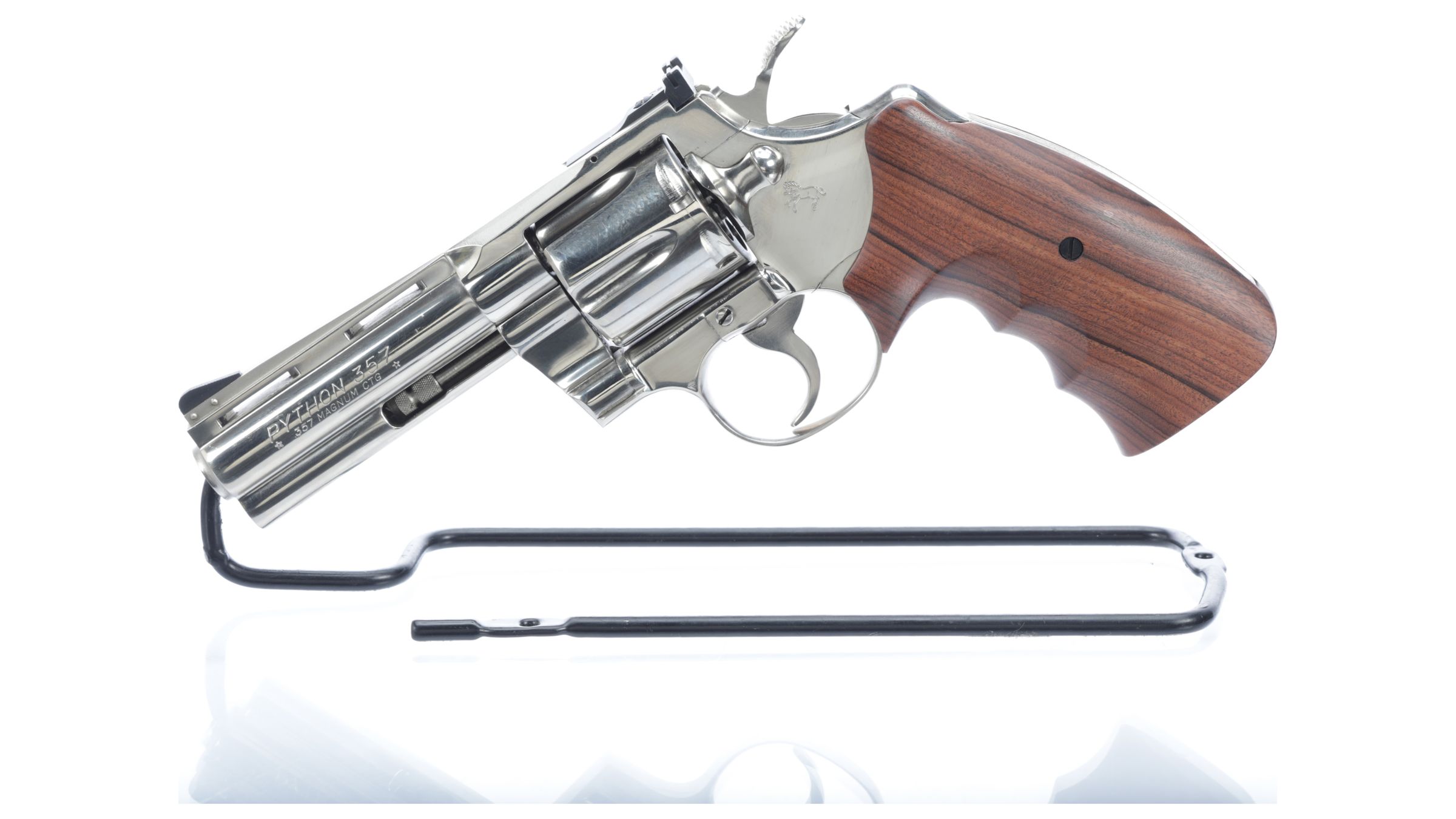 Nickel Colt Python Double Action Revolver | Rock Island Auction