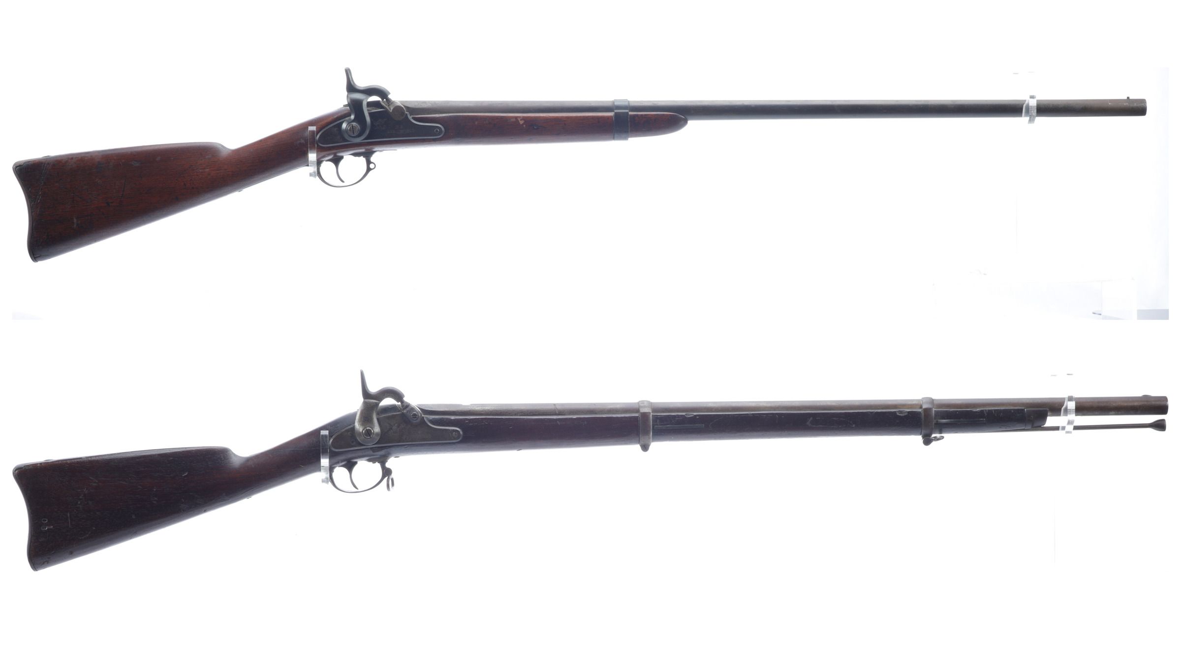 Two U.S. Springfield 1864 Percussion Rifles | Rock Island Auction