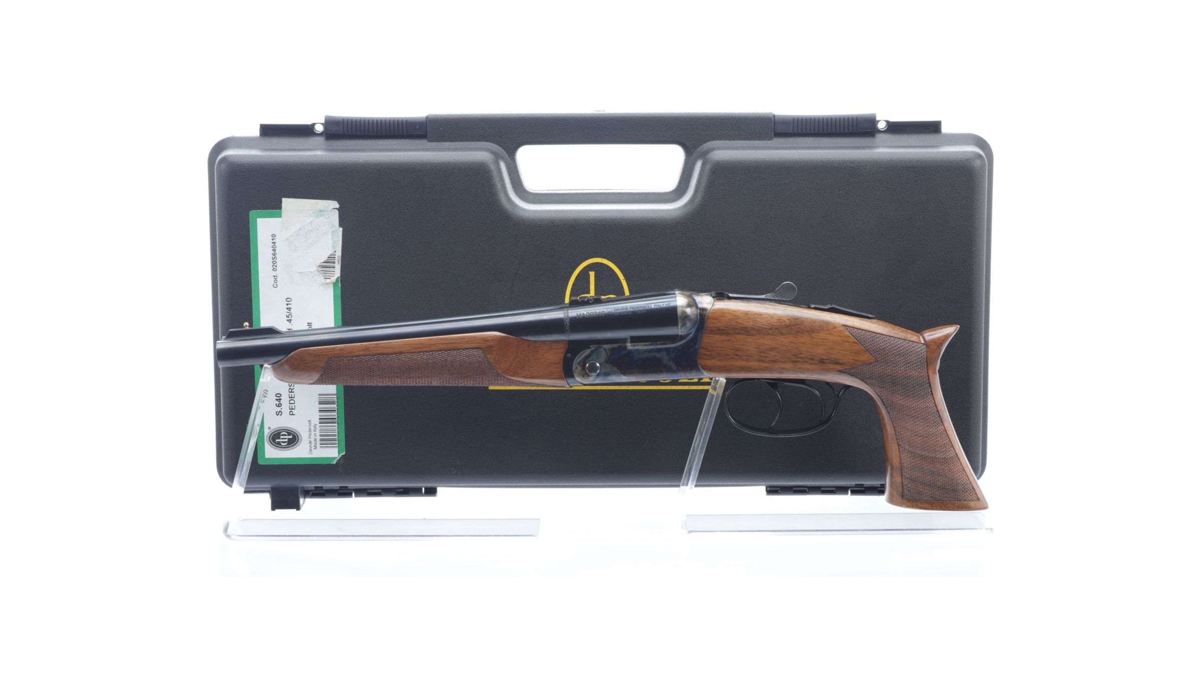 Pedersoli Howdah Double Barrel Pistol with Case | Rock Island Auction