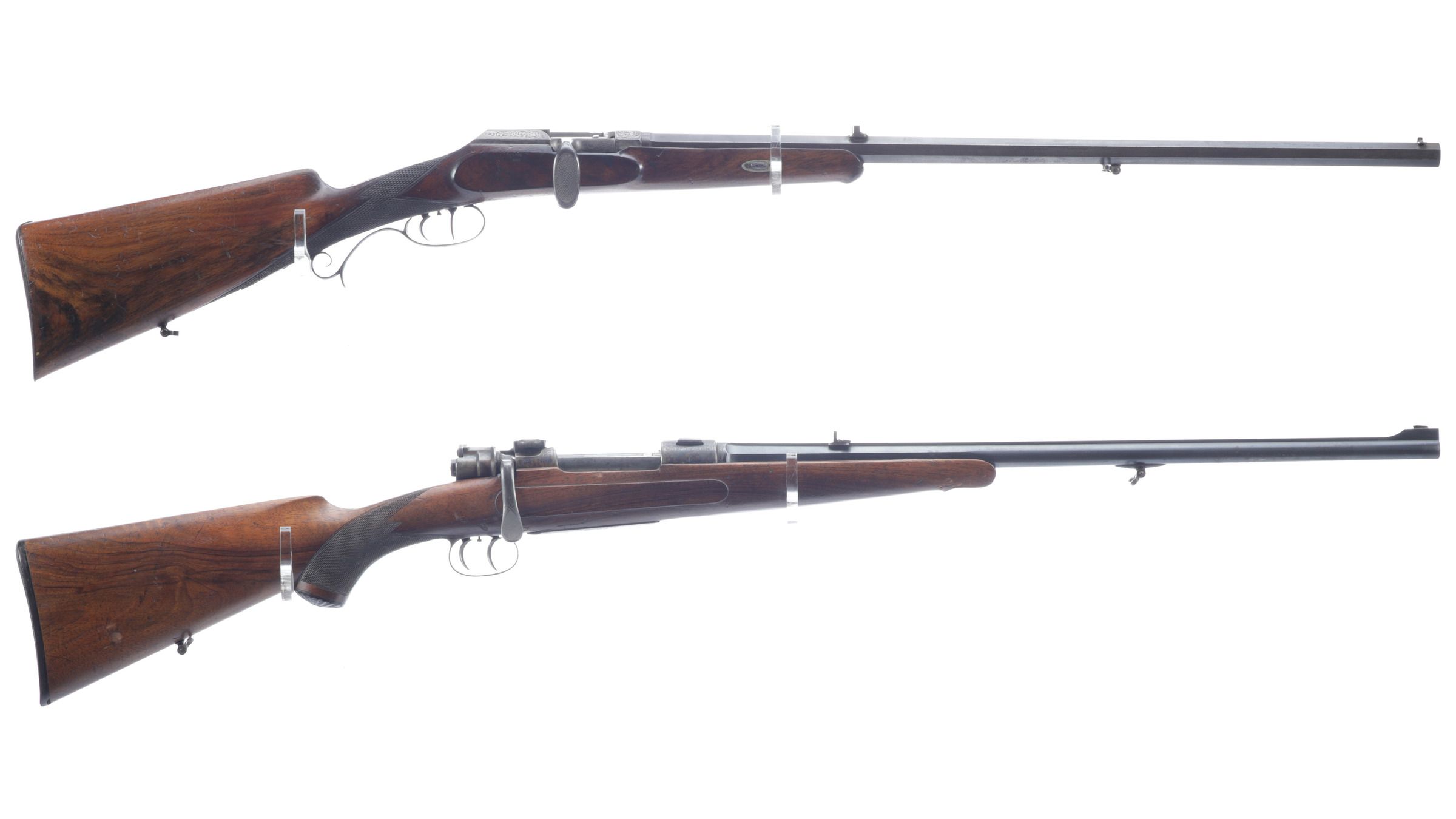 Two Engraved Bolt Action Rifles | Rock Island Auction
