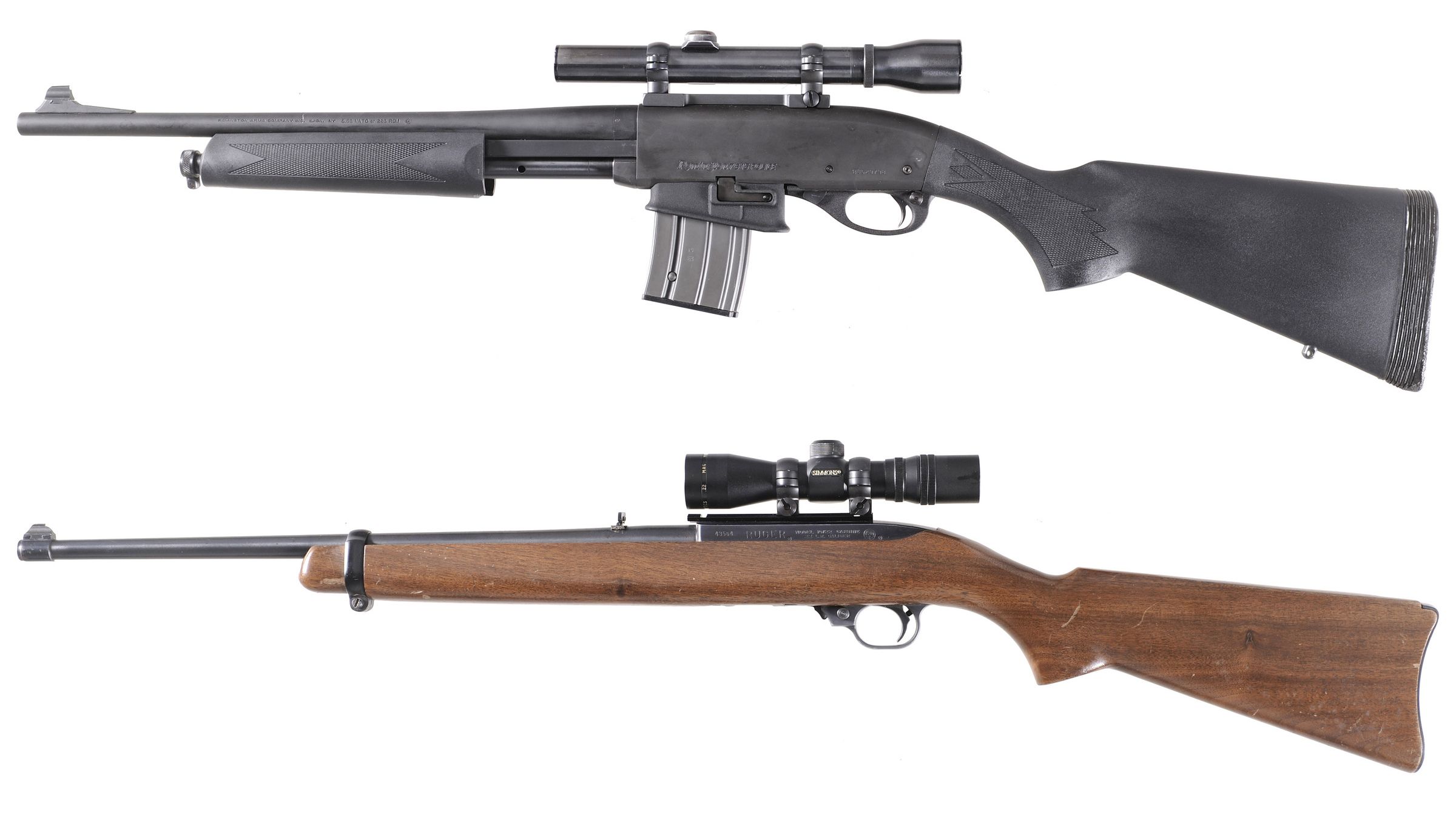 Two Rifle with Scopes | Rock Island Auction