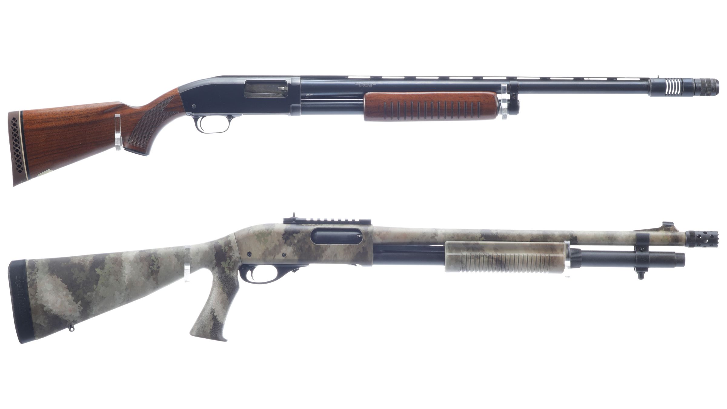 Two Slide Action Shotguns | Rock Island Auction