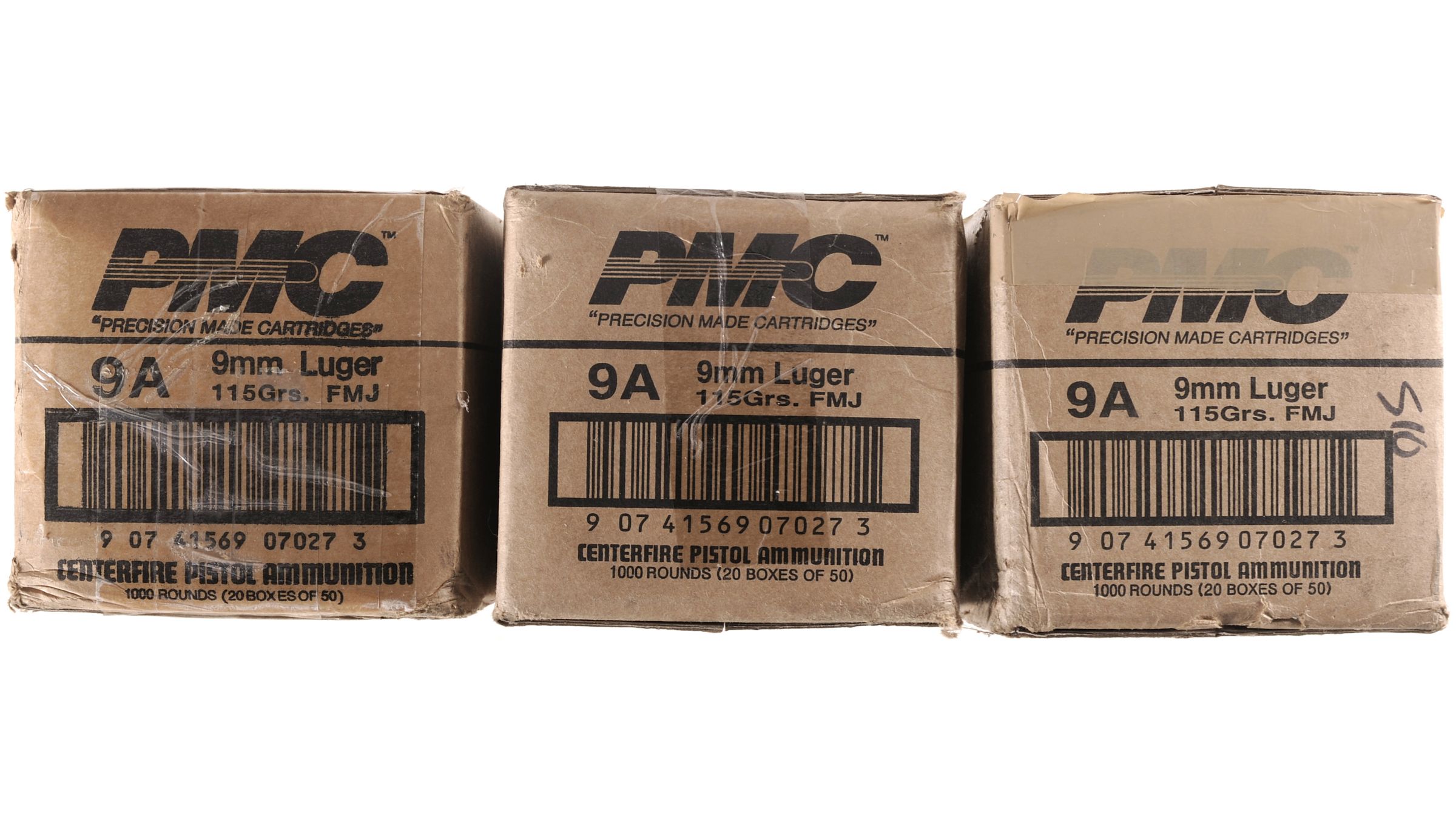 Three Cases of PMC 9mm Luger Ammunition | Rock Island Auction
