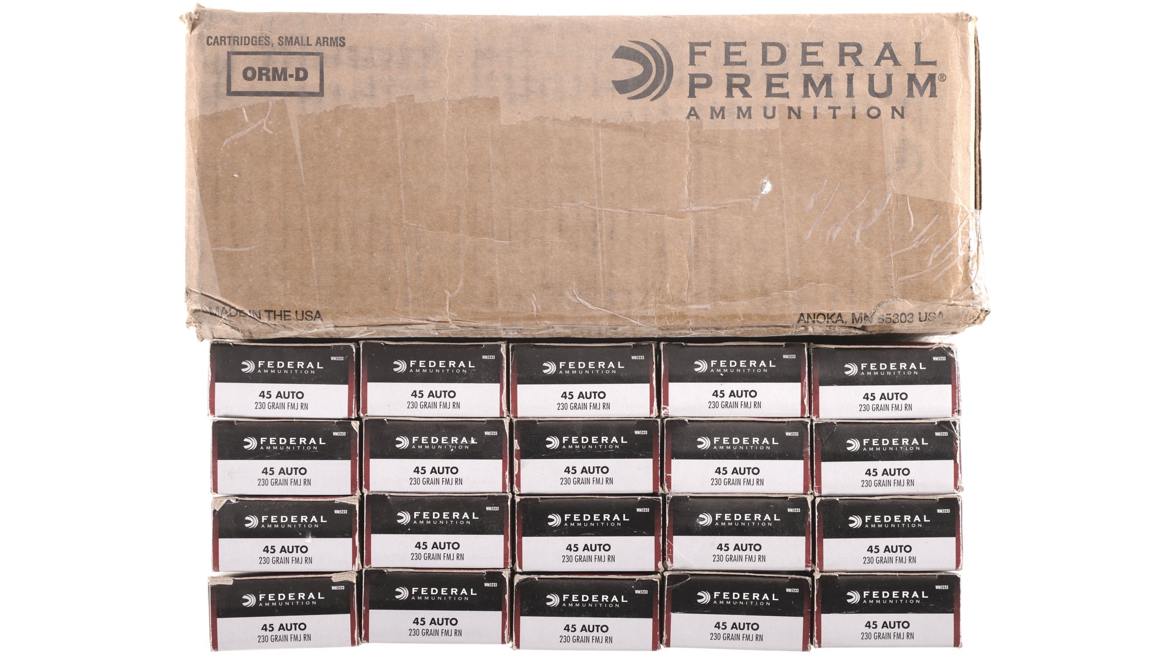 Two Cases of Federal .45 ACP Ammunition | Rock Island Auction