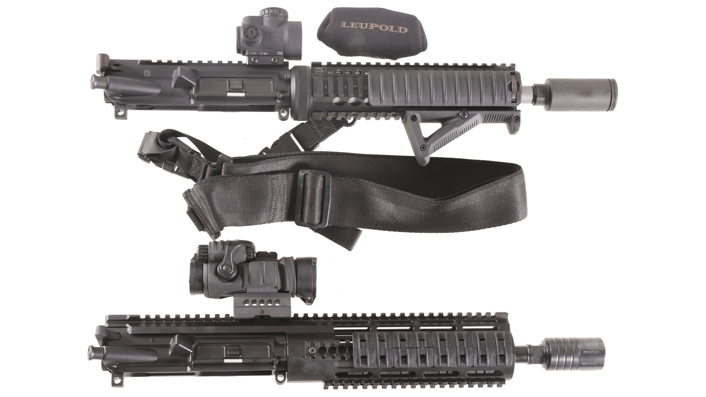 Two Complete AR15 Upper Assemblies | Rock Island Auction