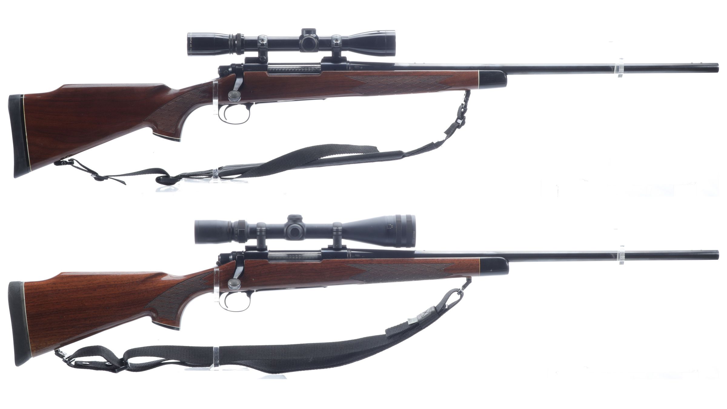 Two Remington Model 700 BDL Rifles with Scopes | Rock Island Auction