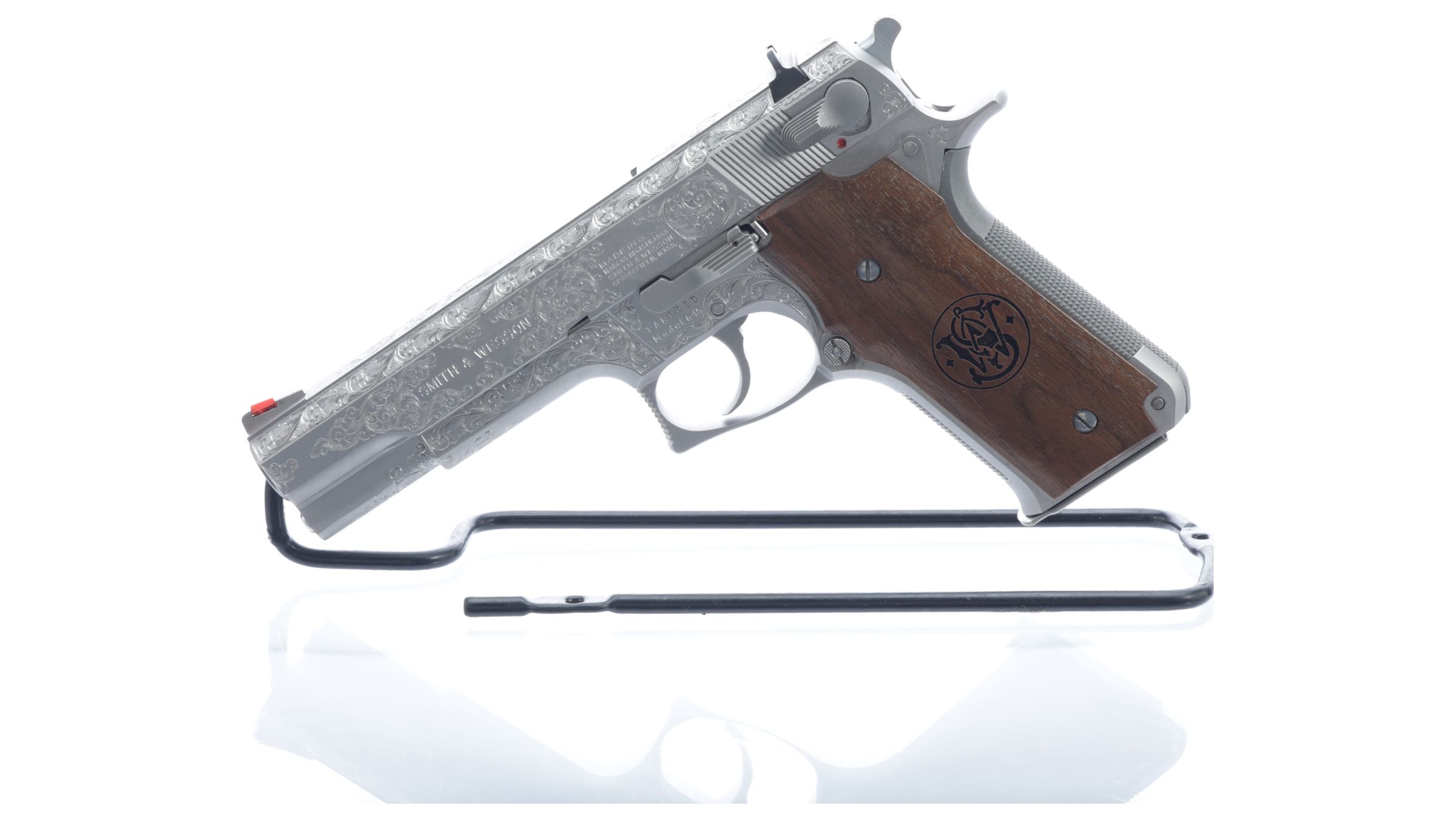 Cased and Engraved Smith & Wesson Model 645 Pistol | Rock Island Auction