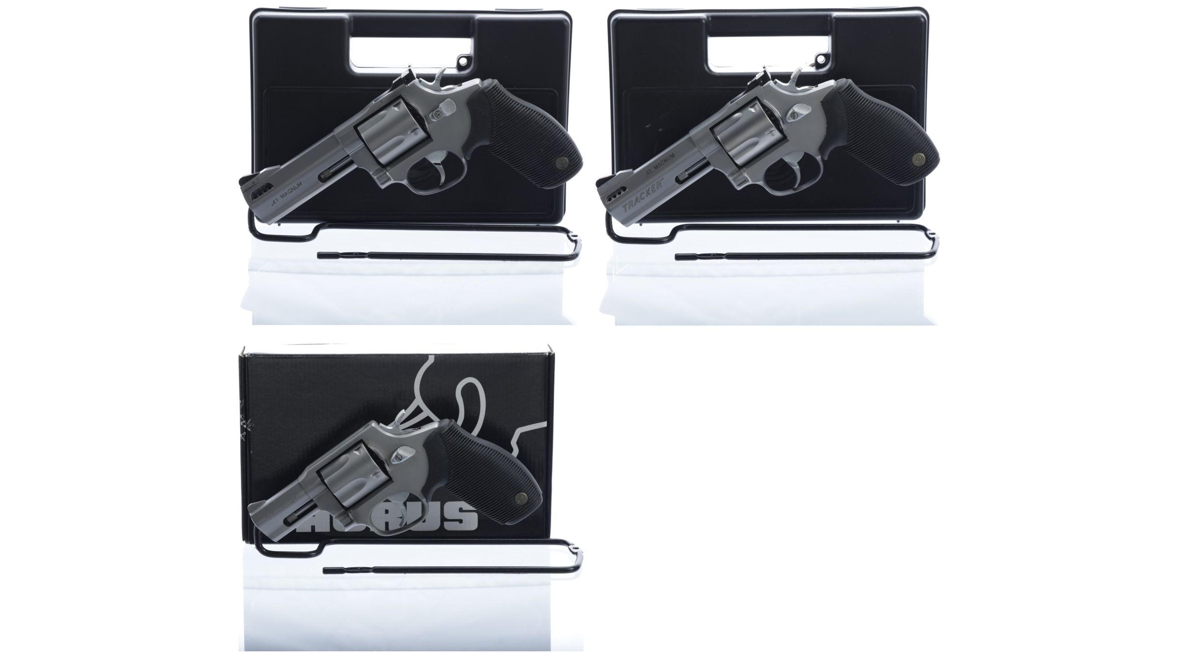 Three Taurus Double Action Revolvers with Boxes | Rock Island Auction