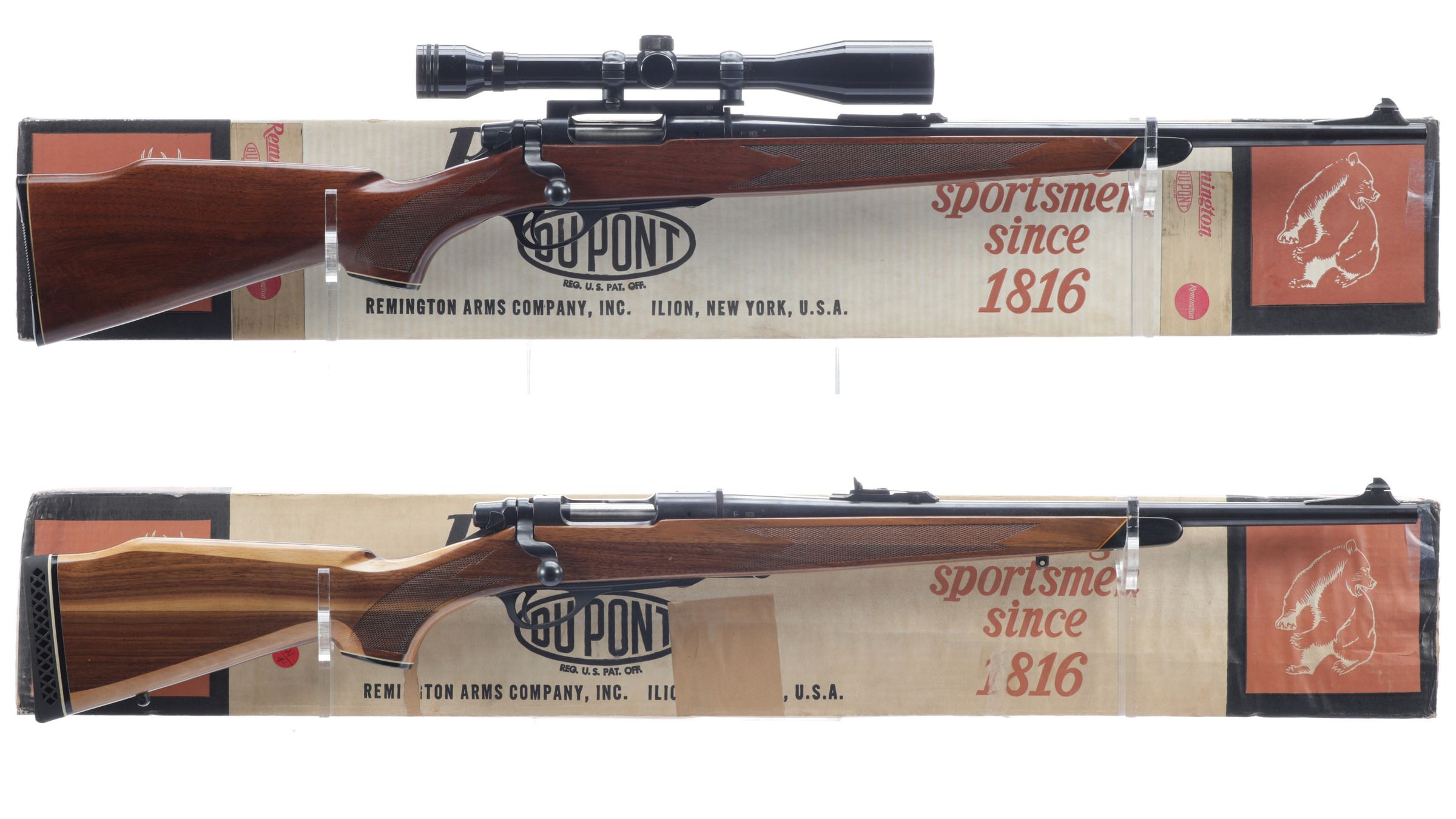 Two Remington Bolt Action Rifles with Original Boxes | Rock Island Auction