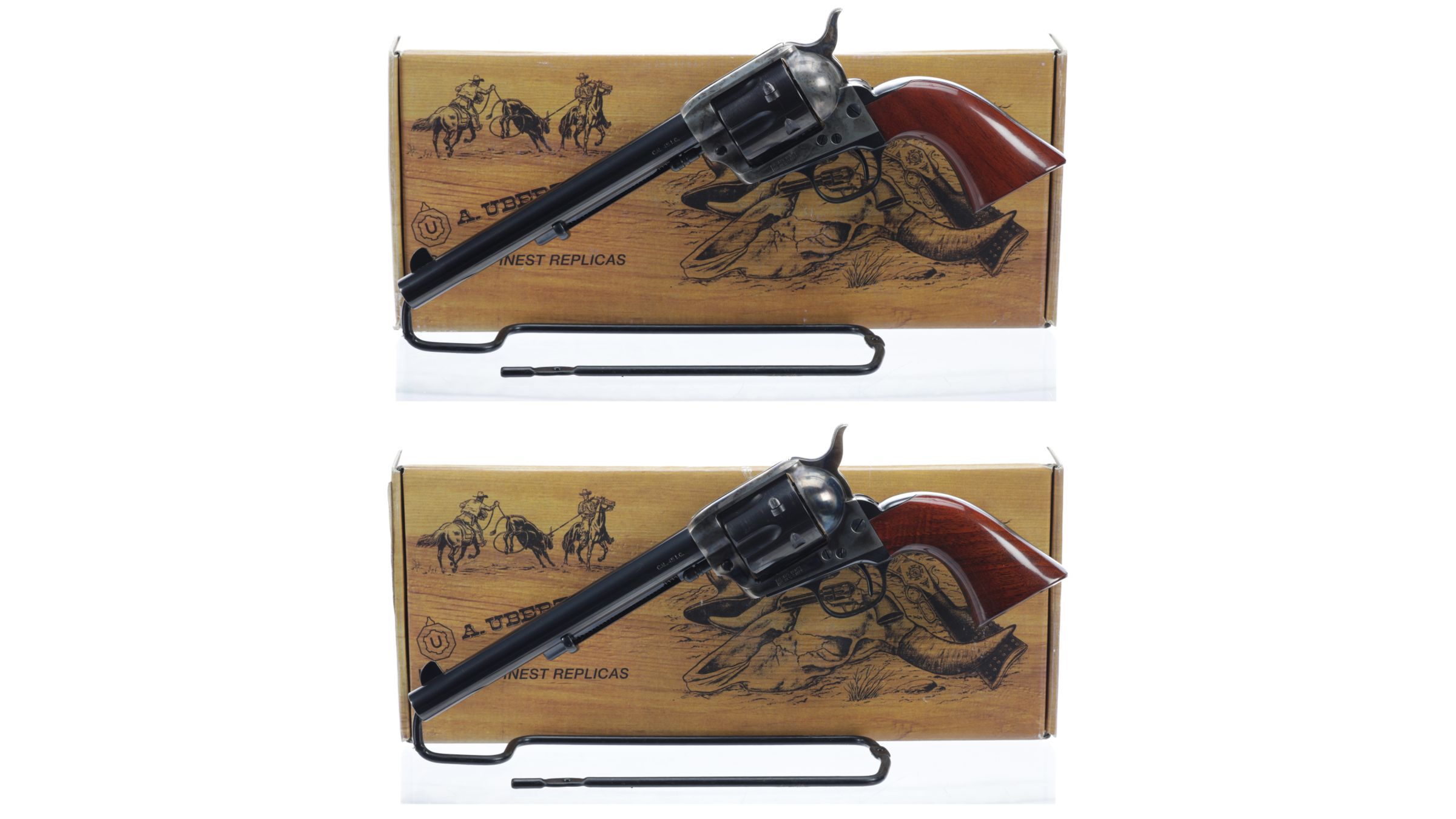 Two Uberti/Taylors & Co. 1873 Cattleman Revolvers with Boxes | Rock ...