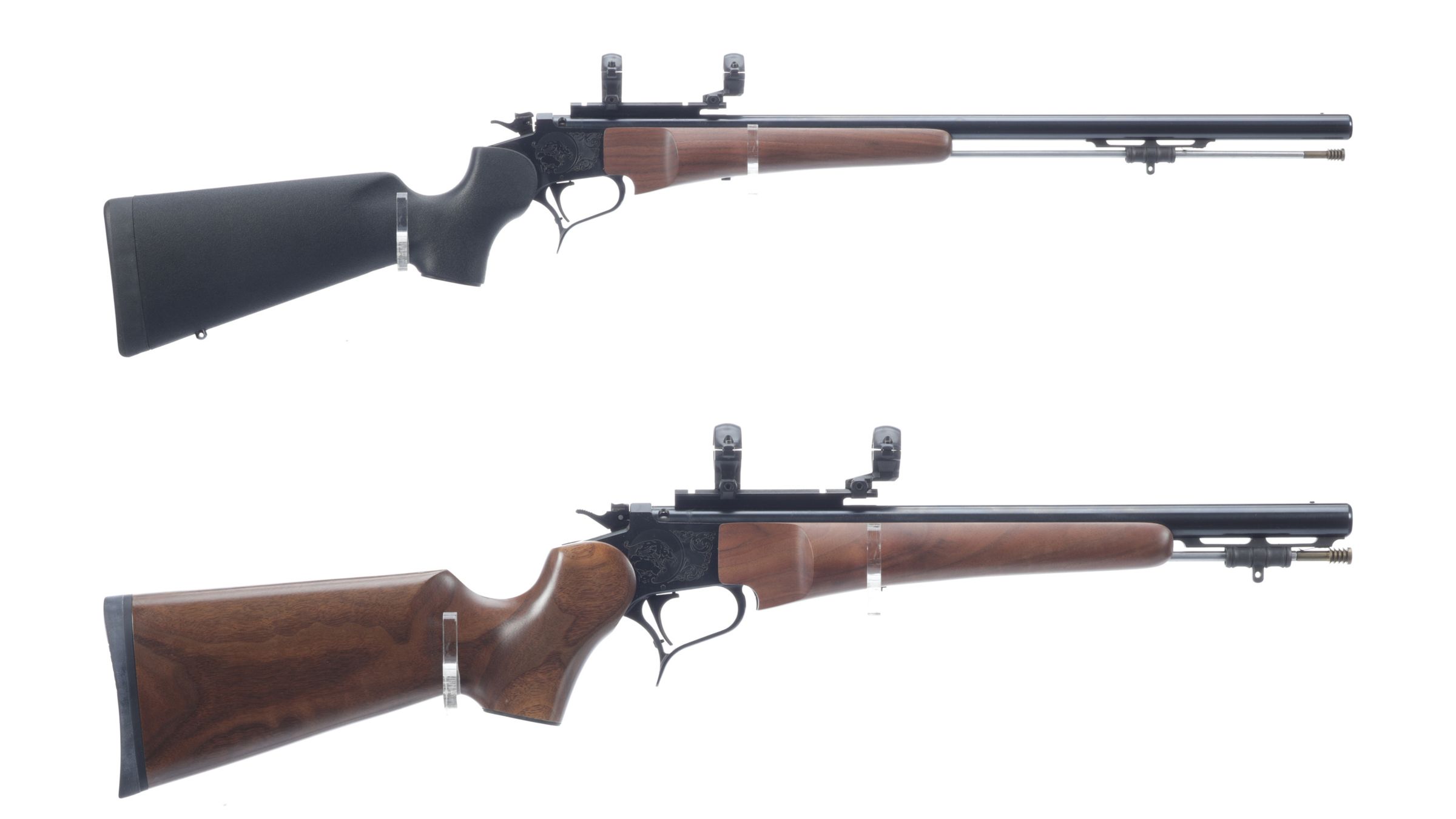 Two Thompson Center Arms Percussion Rifles | Rock Island Auction