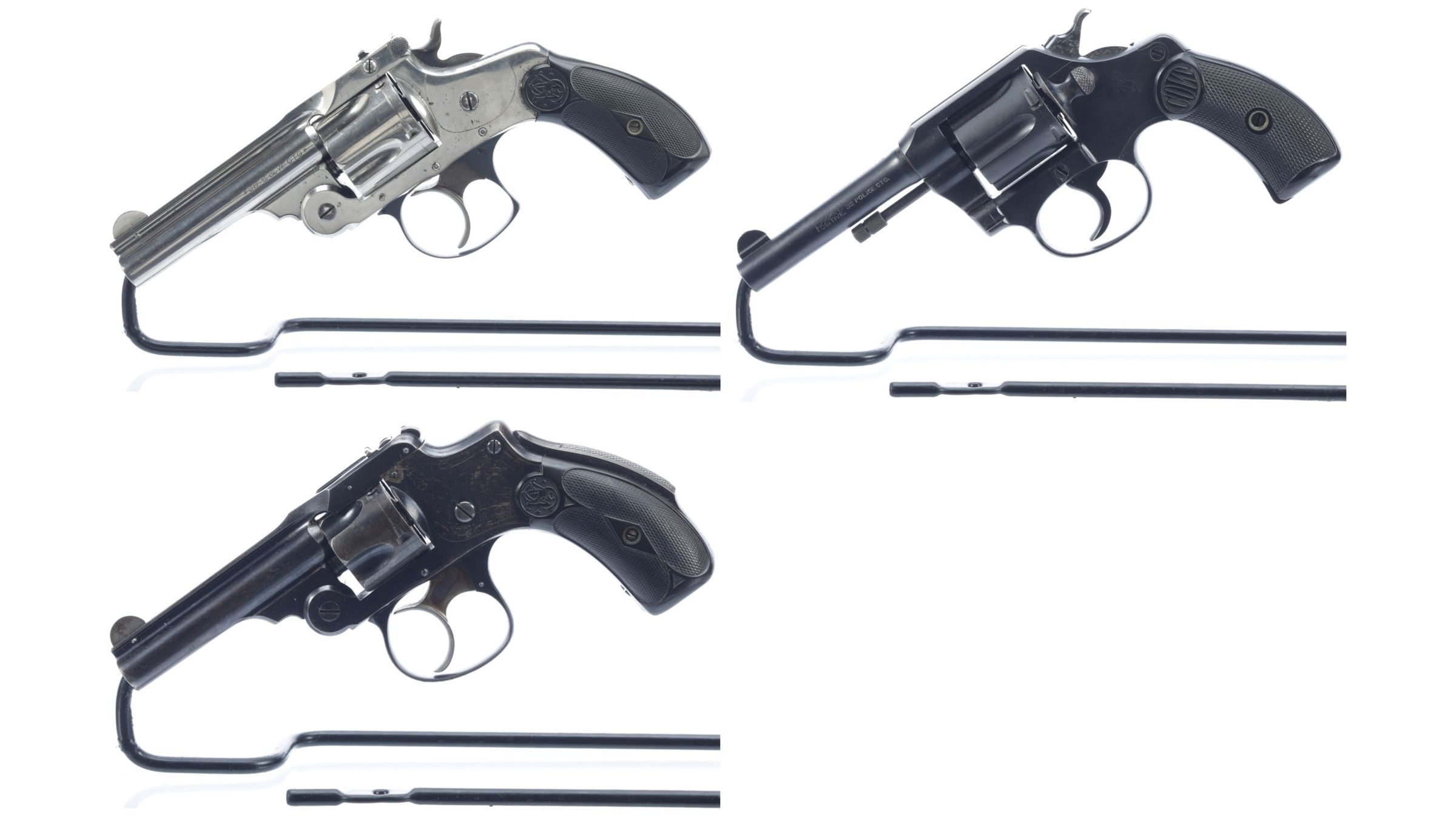 Three Double Action Revolvers | Rock Island Auction