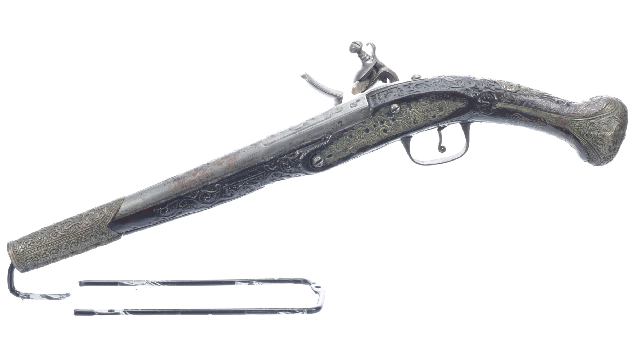 Ornate Ottoman Style Flintlock Pistol | Rock Island Auction