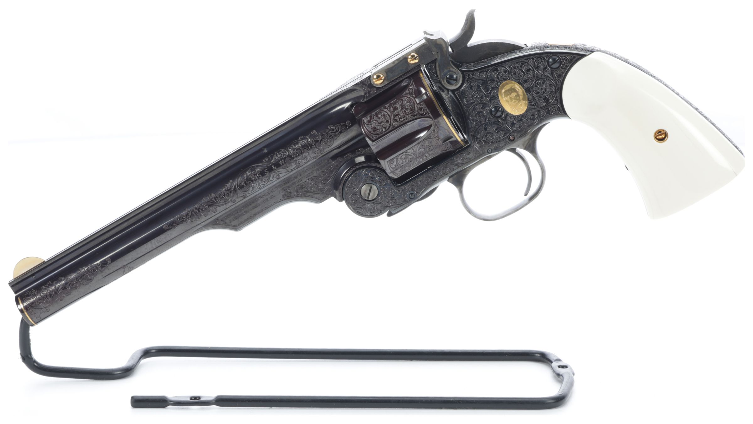 Engraved, Inlaid, and P. Piquette Signed S&W Schofield Revolver | Rock ...