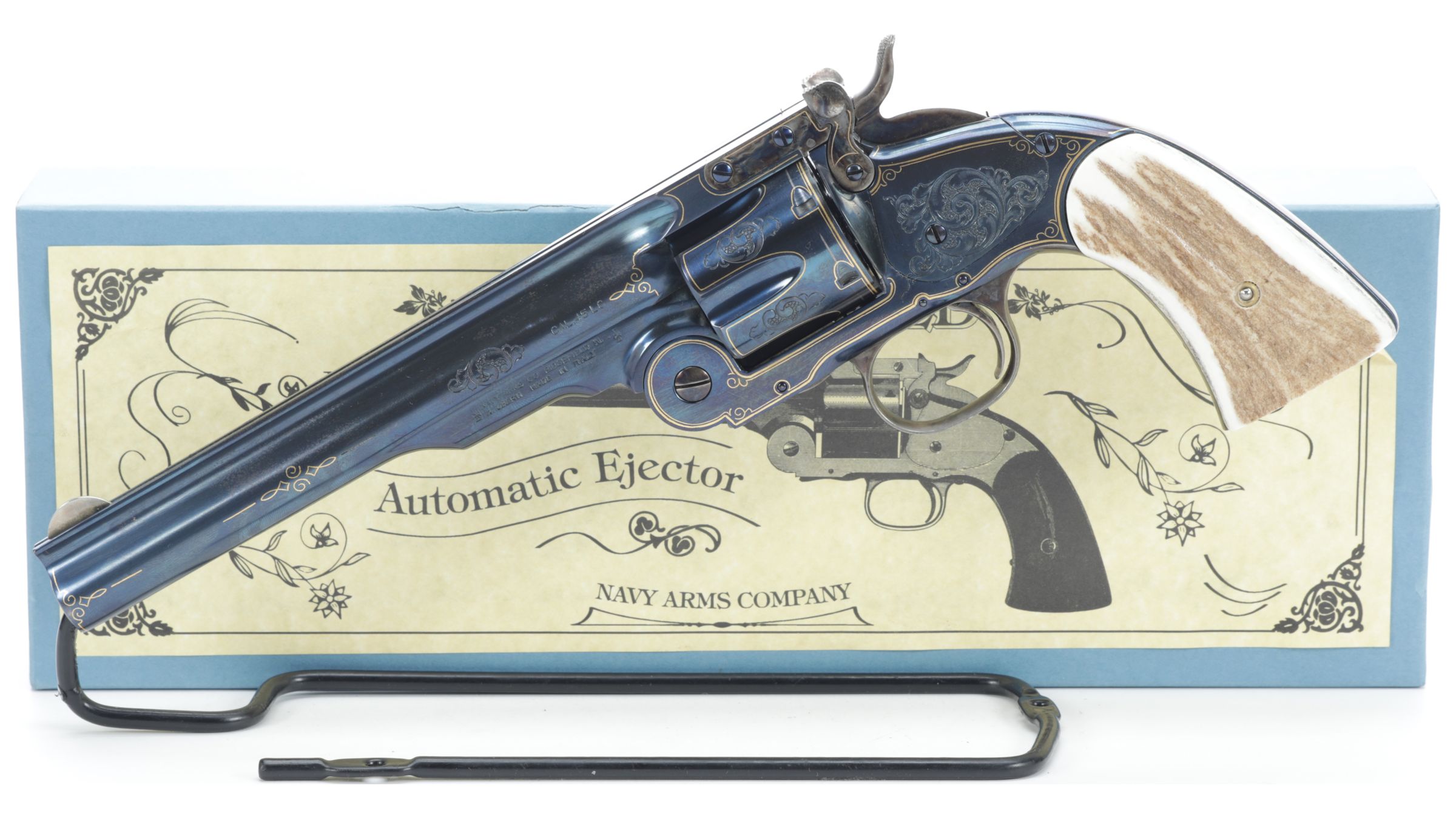 Engraved Uberti/Navy Arms Schofield Model 1875 Revolver with Box | Rock ...
