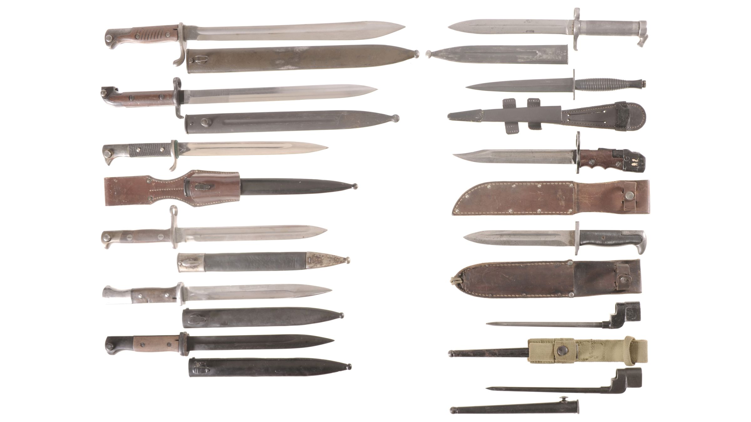 Group of European Military Style Bayonets | Rock Island Auction