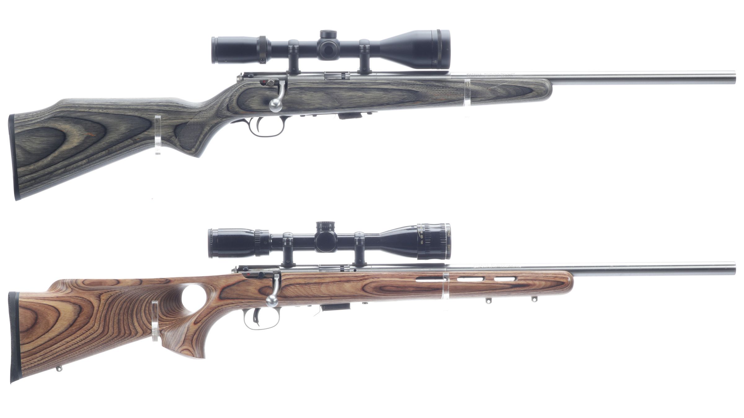 Two Savage Bolt Action Rifles with Scopes | Rock Island Auction