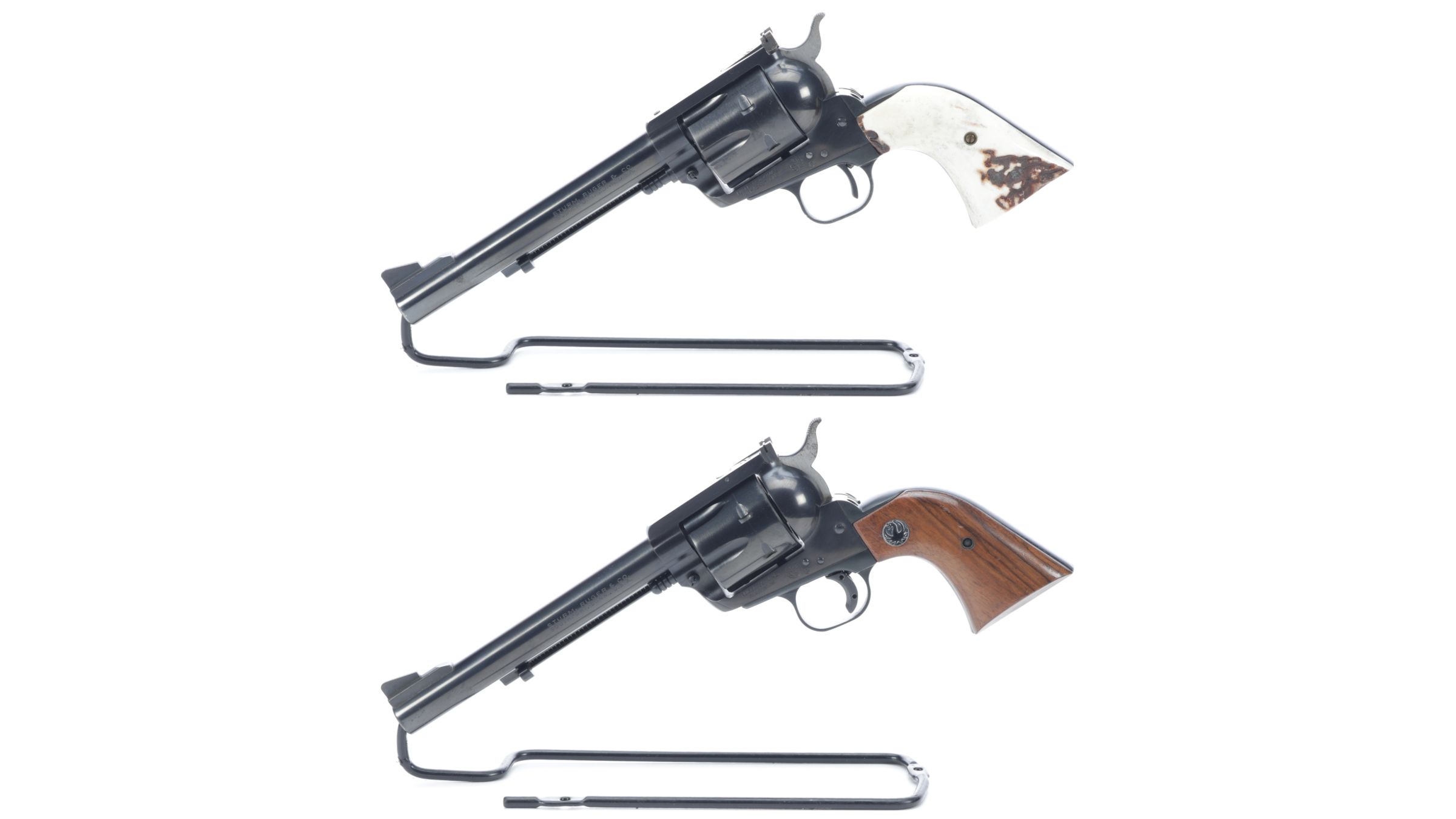 Two Ruger Blackhawk Flat Top Single Action Revolvers | Rock Island Auction