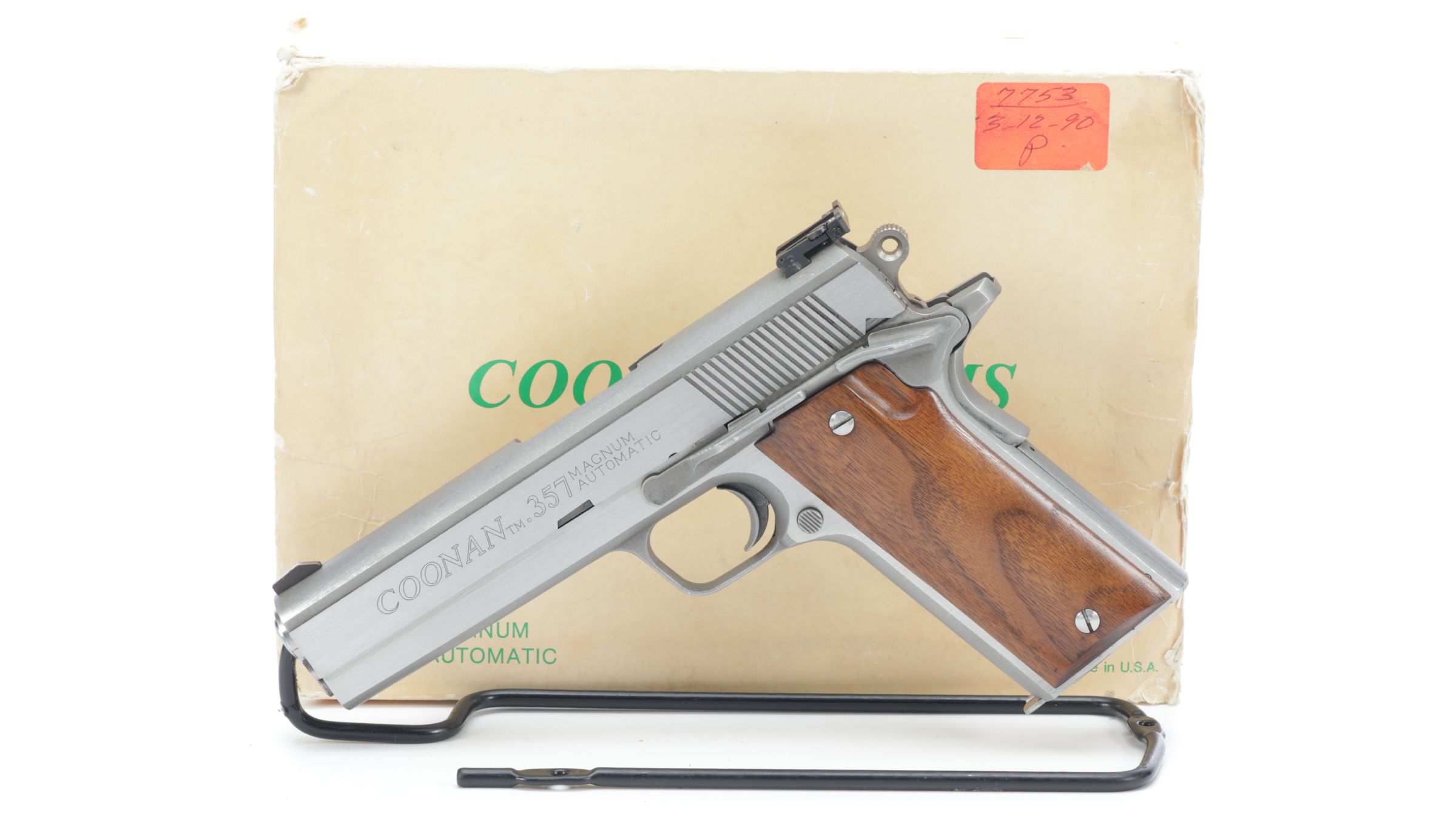 Coonan Model B Semi-Automatic .357 Magnum Pistol with Box | Rock Island ...