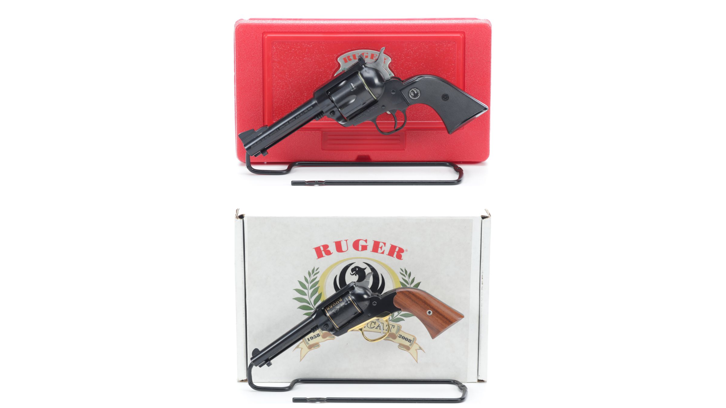 Two Ruger 50th Anniversary Single Action Revolvers with Boxes | Rock ...