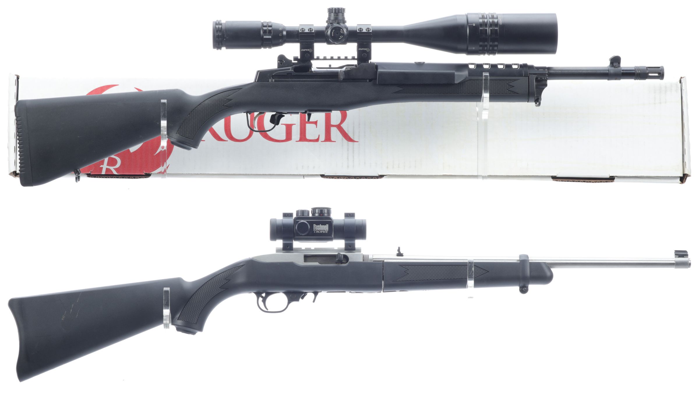 Two Ruger Semi-Automatic Rifles | Rock Island Auction