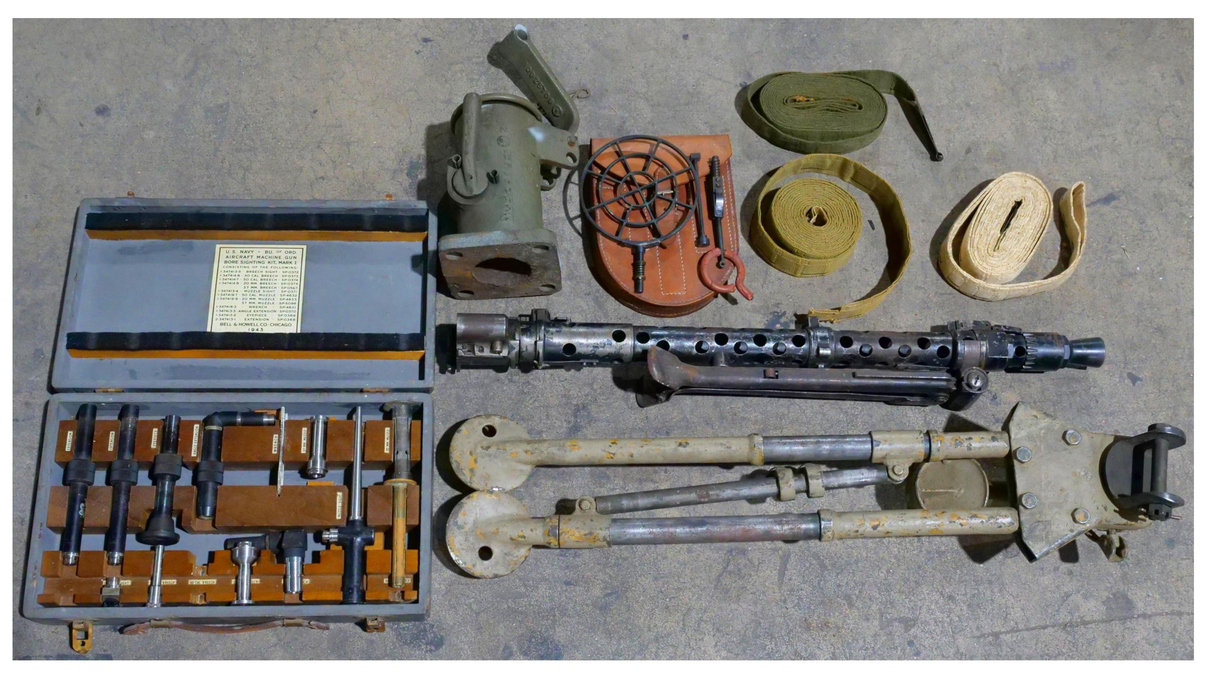 Group of Assorted Machine Gun Parts and Accessories | Rock Island Auction