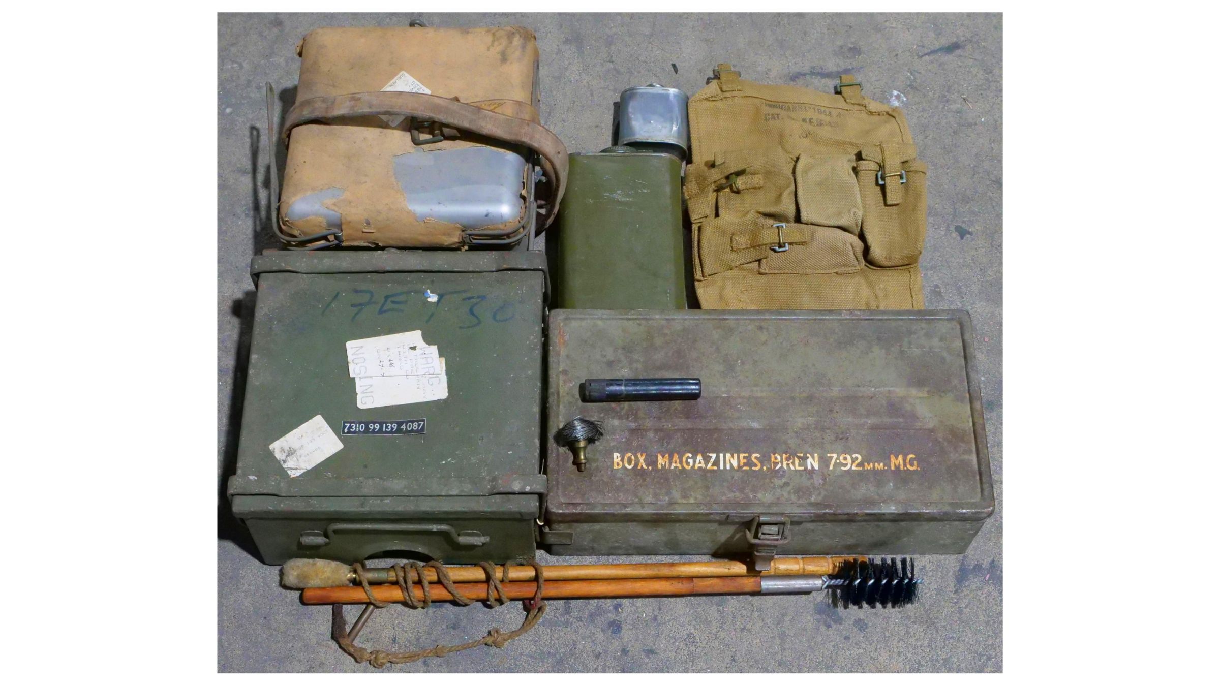 Group of British Bren Gun Accessories and Military Items | Rock Island ...