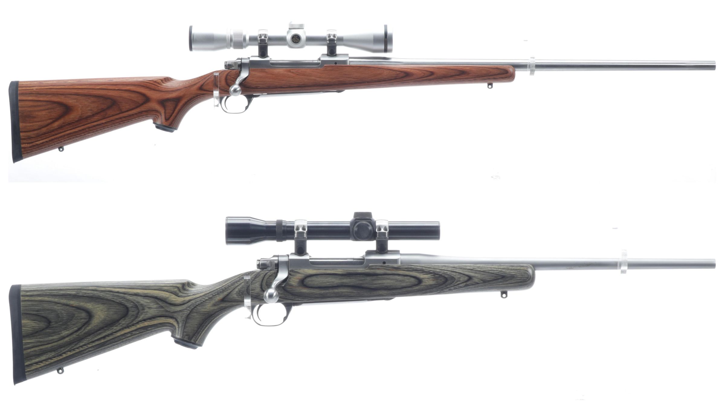 Two Ruger M77 Mark II Bolt Action Rifles with Scopes | Rock Island Auction