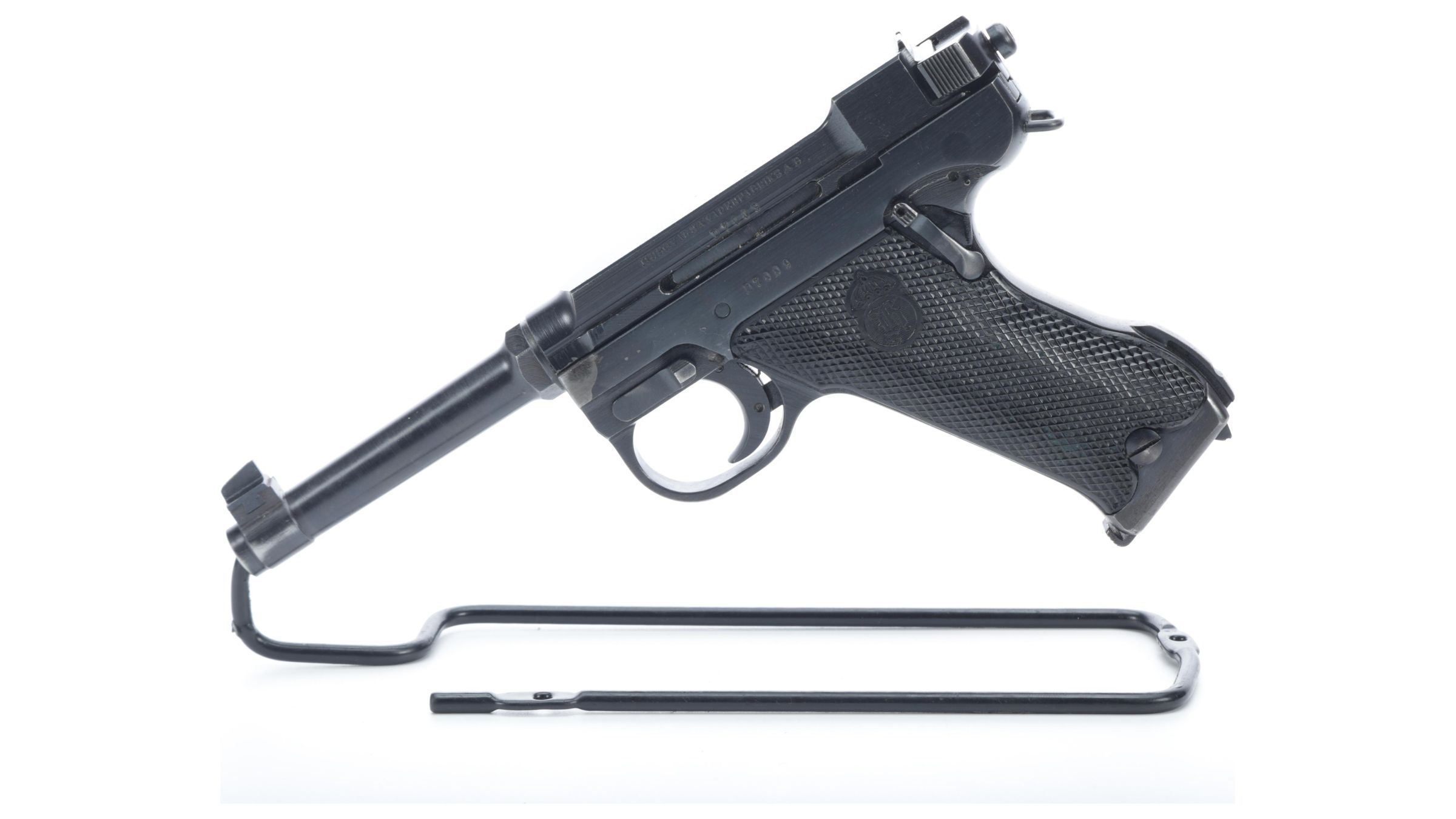 Swedish Husqvarna Lahti M40 Semi-Automatic Pistol with Holster | Rock ...