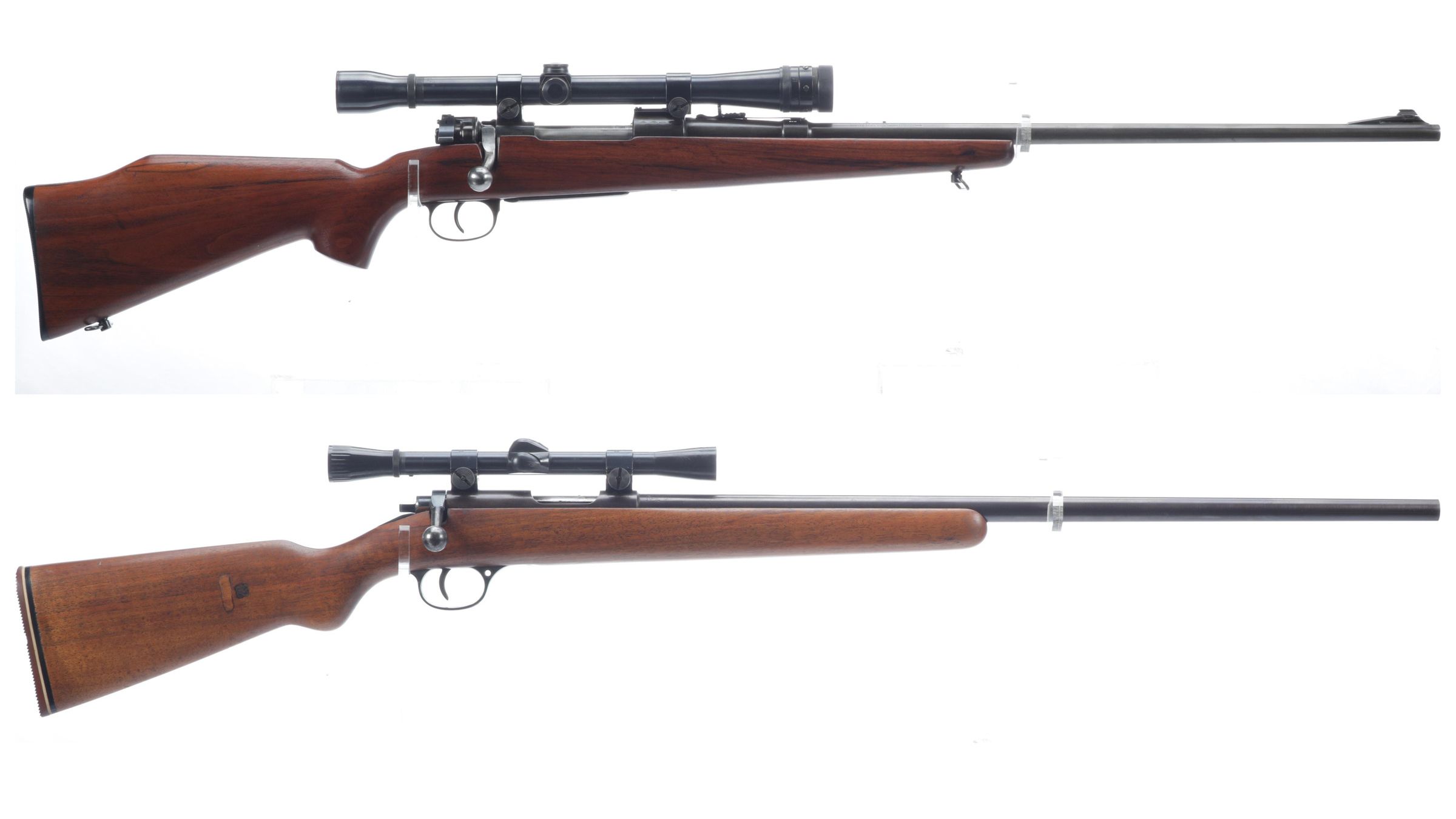 Two German Bolt Action Rifles with Scopes | Rock Island Auction